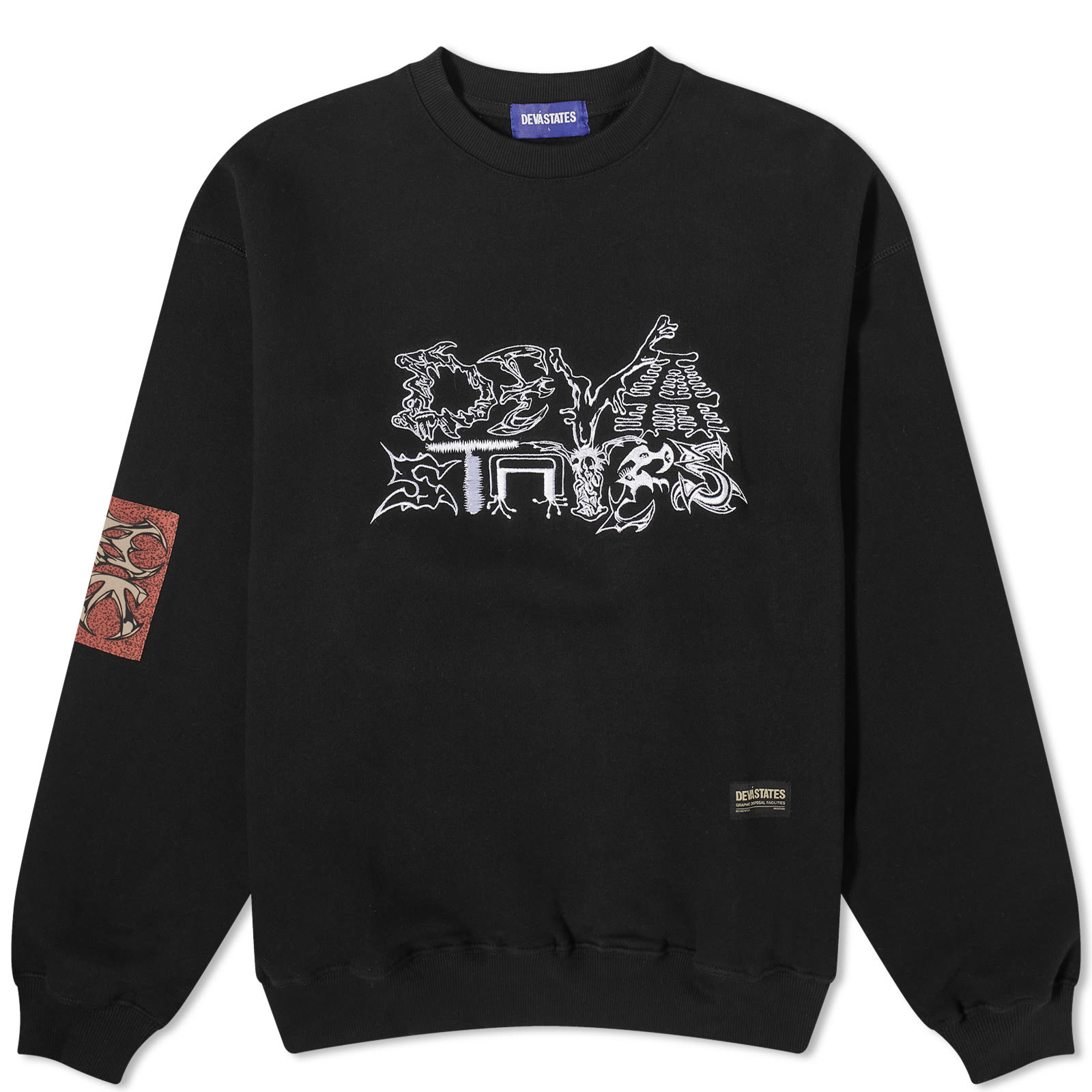 Deva States Digital Corruption Crew Sweat Black | END. (GB)