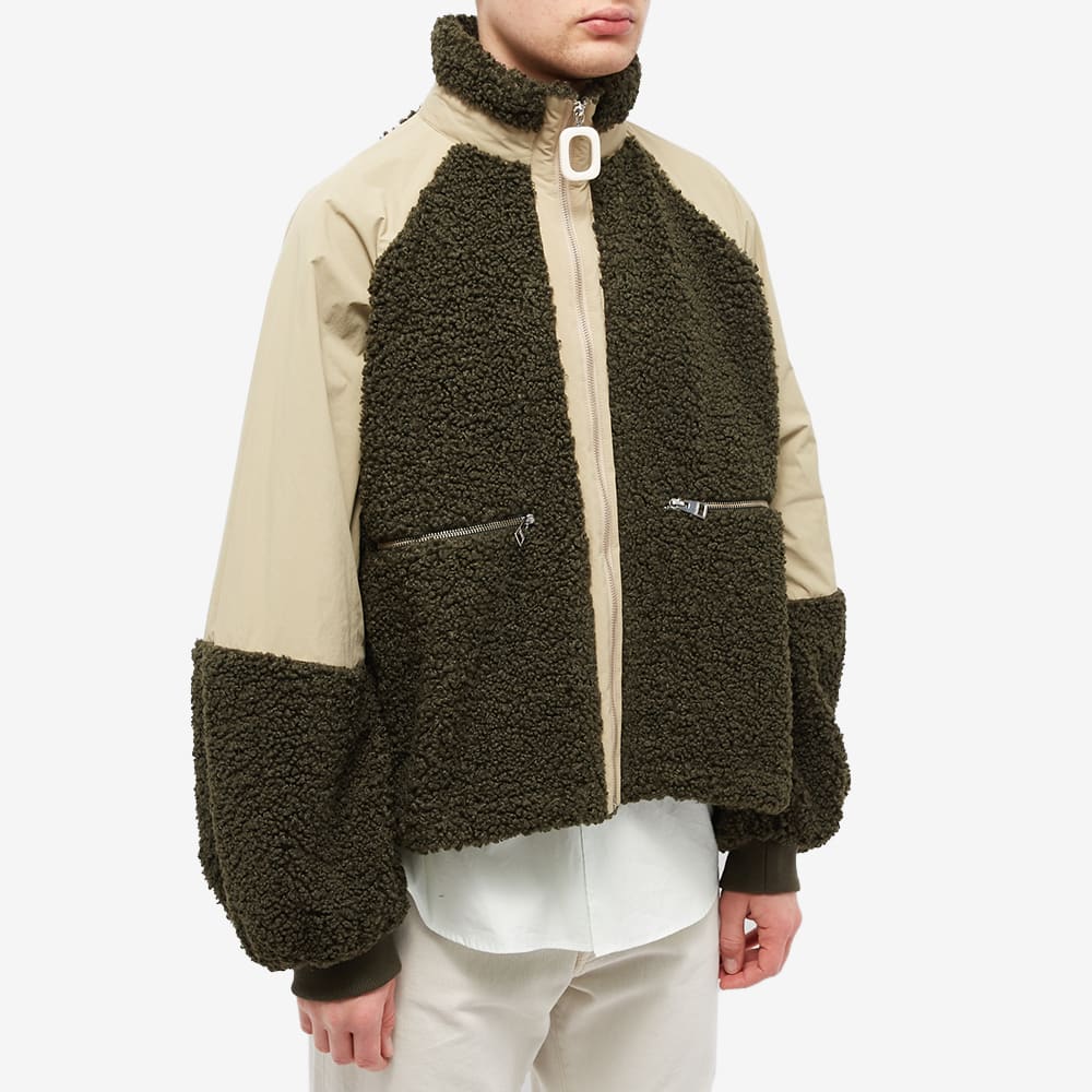 JW Anderson Colour Block Fleece Jacket Forest Green | END. (UK)