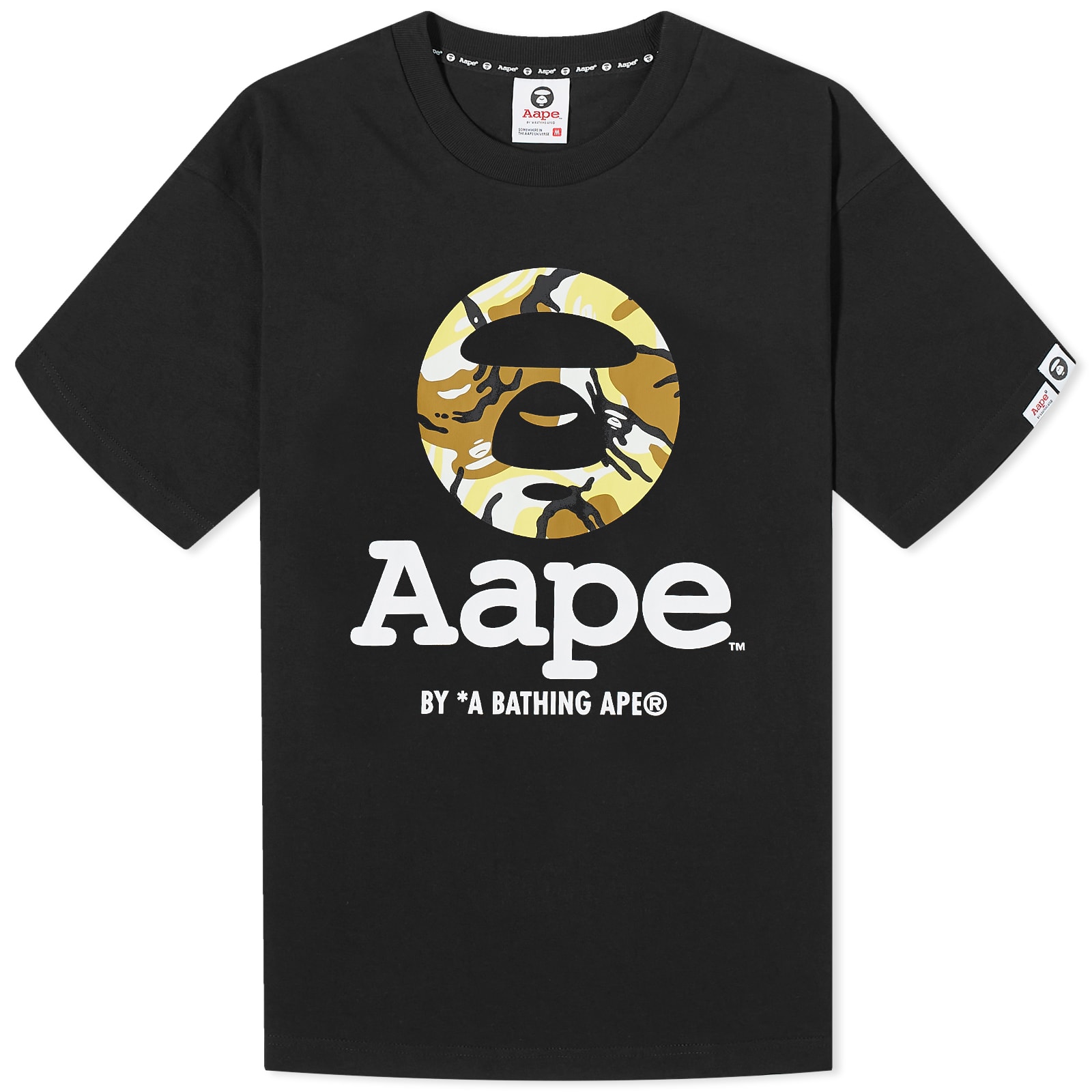 AAPE OG Moonface New Yem Camo T-Shirt Black | END. (AR)