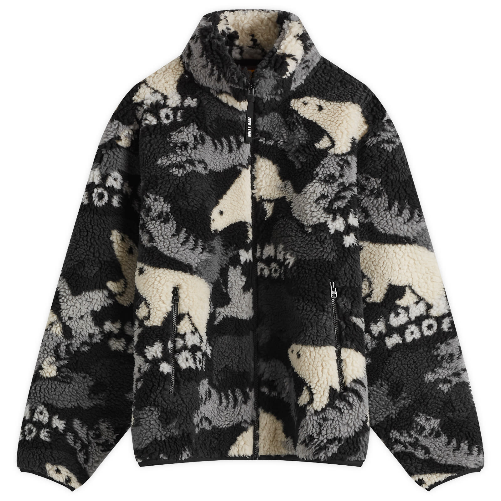 Human Made Animal Fleece Jacket Grey | END. (GB)