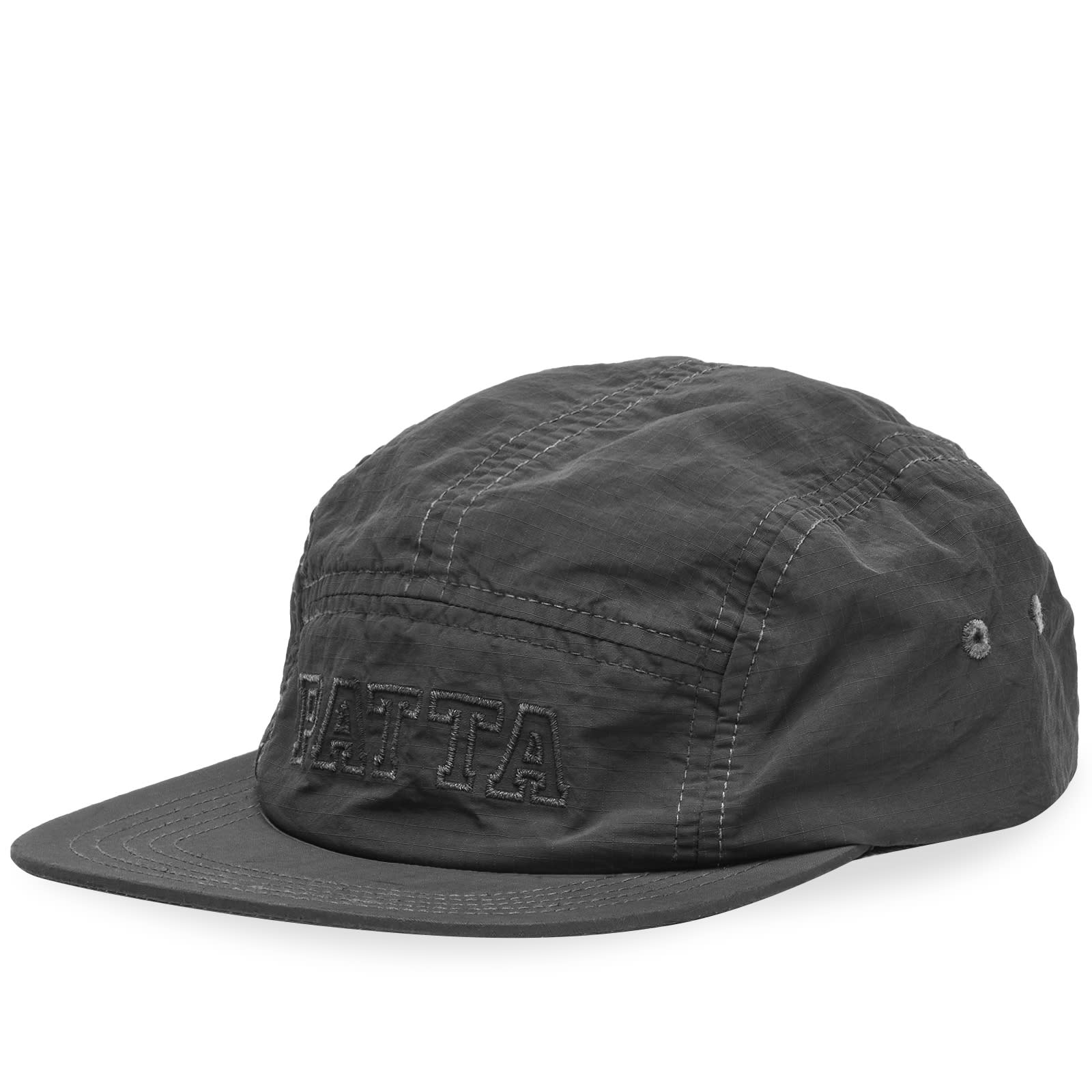 Patta Garment Dye Nylon 5-Panel Cap Black | END. (GB)