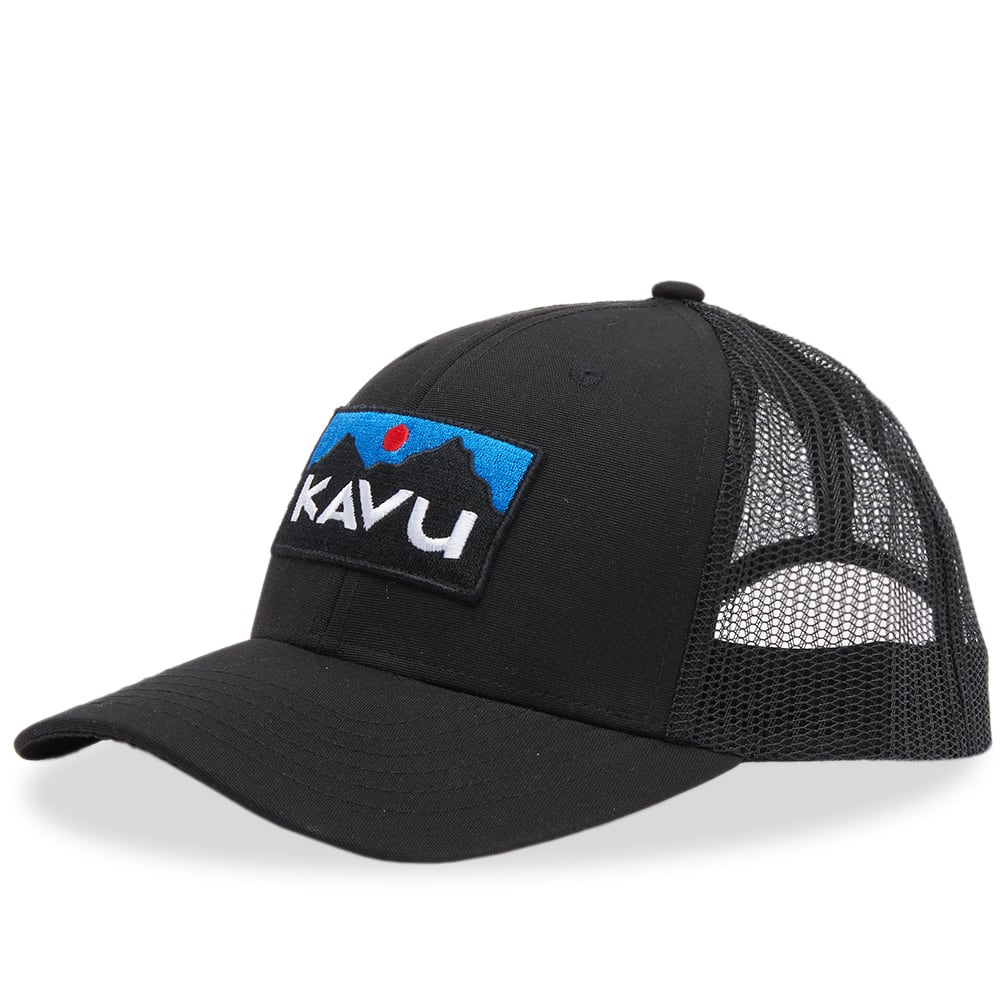 KAVU Above Standard Logo Cap Faded Black | END. (TW)