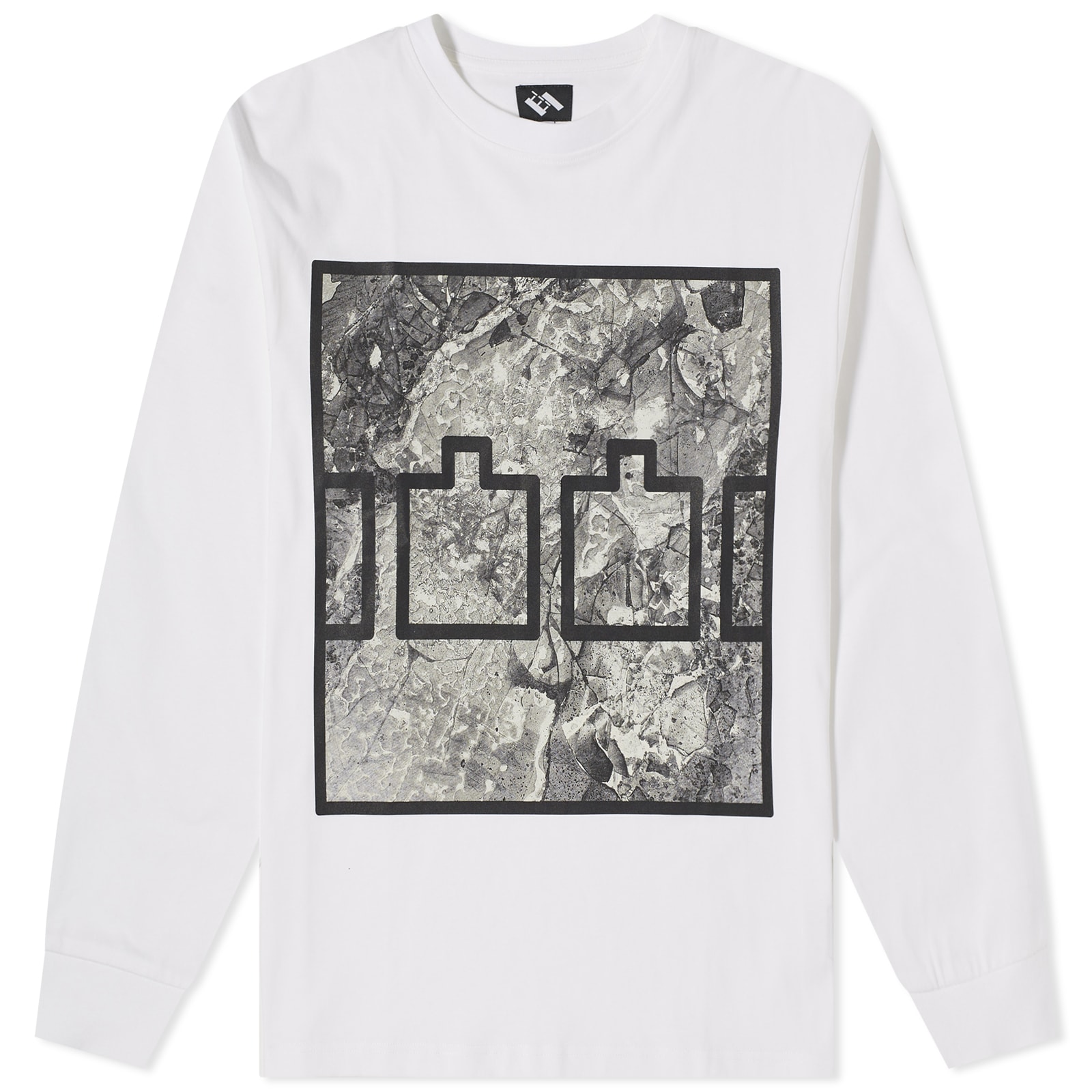 The Trilogy Tapes Block Ice Long Sleeve T-Shirt White | END. (GB)