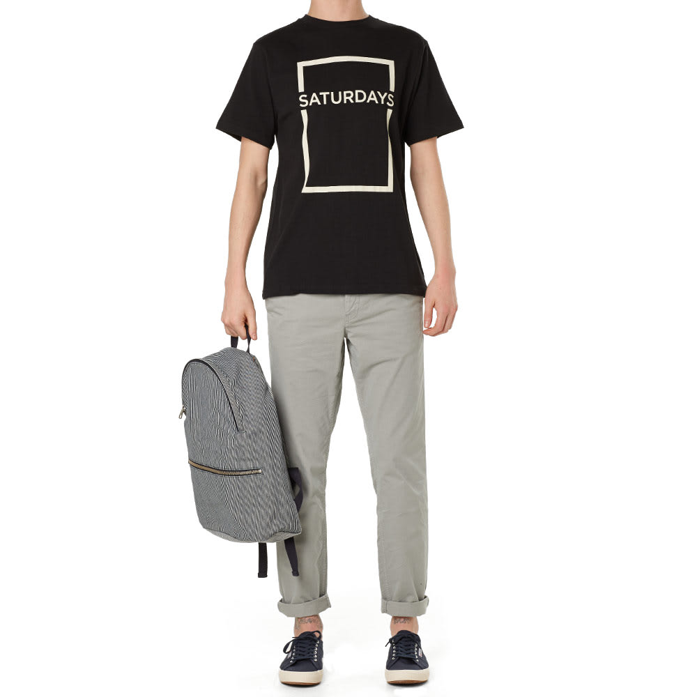 Saturdays Rectangle Print Tee Black | END. (IE)