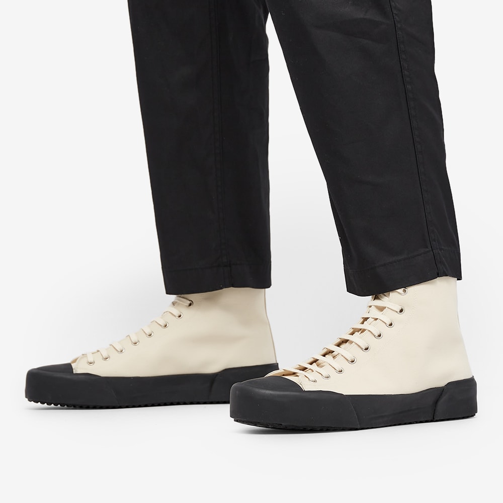 Jil Sander Canvas Hi Top Sneaker Natural | END. (AU)