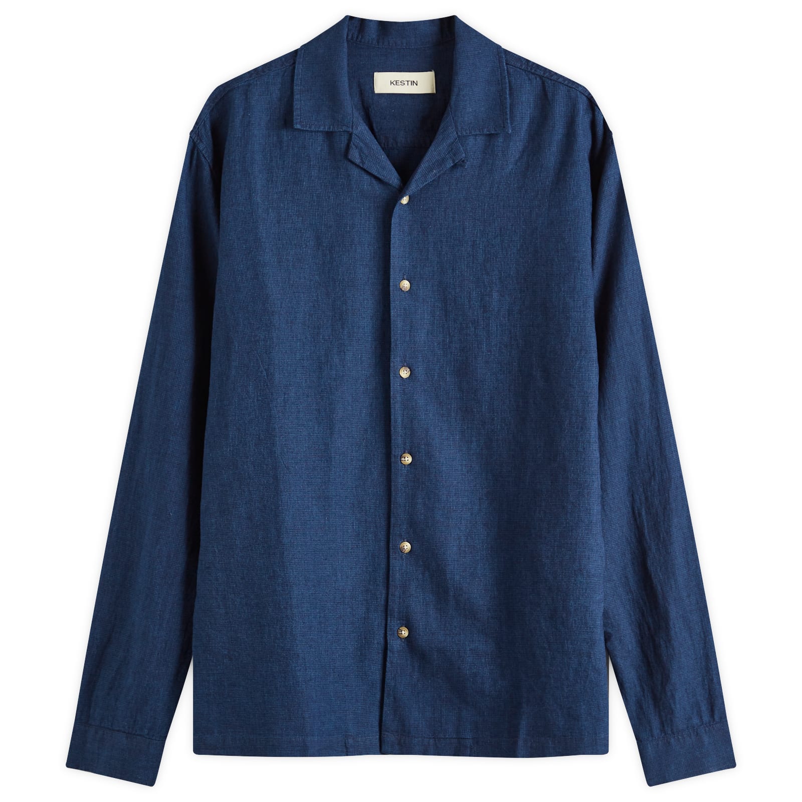 Kestin Tain Linen Shirt Indigo | END. (GB)