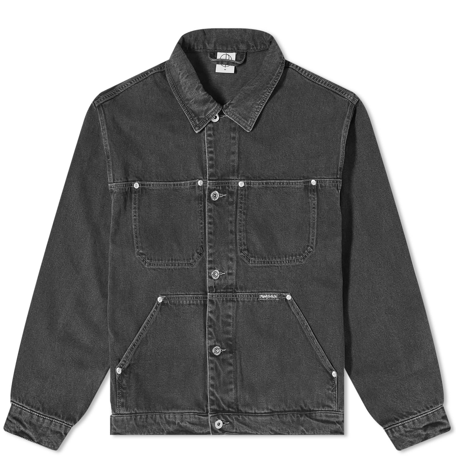 Polar Skate Co. Patrik Denim Jacket Silver Black | END. (GB)