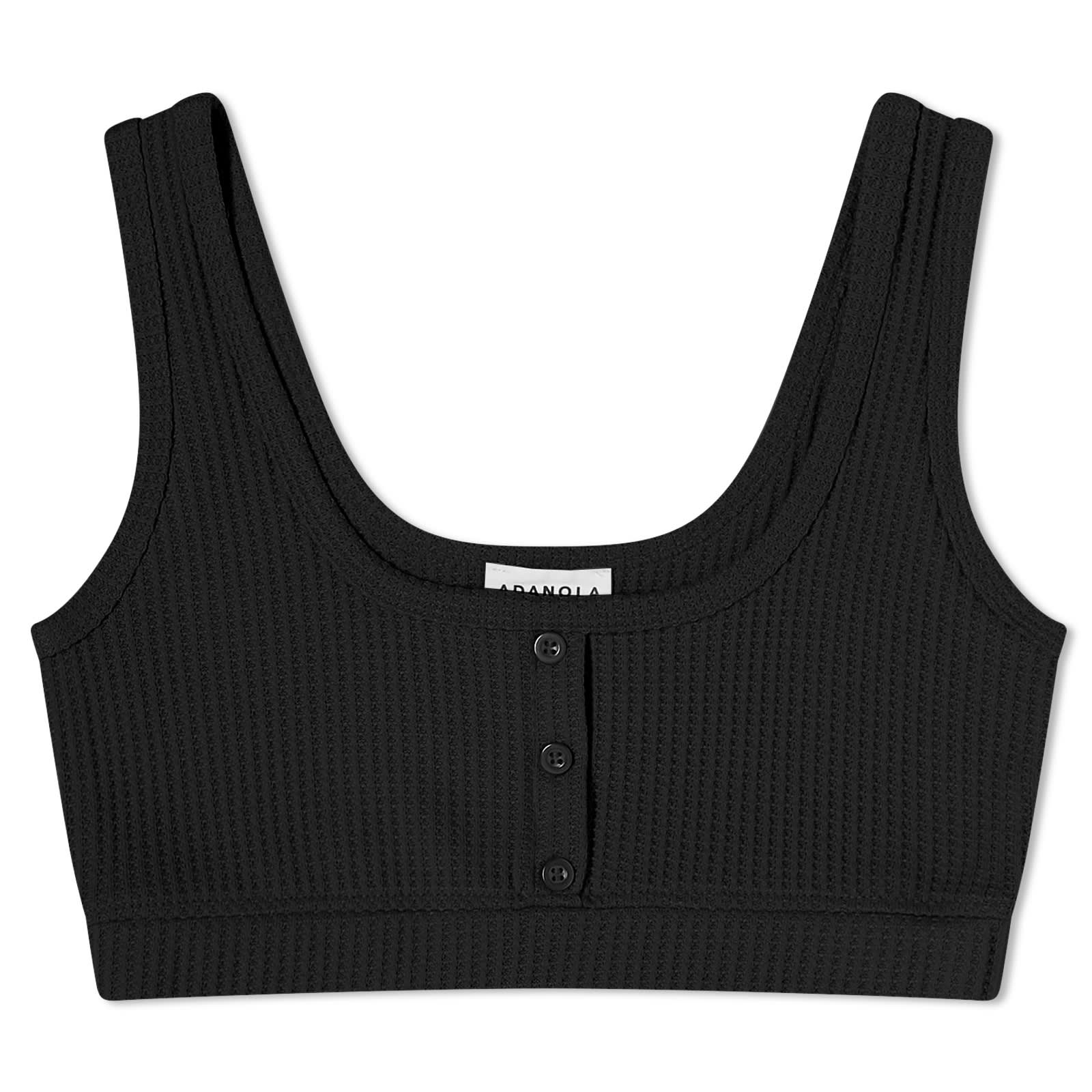 Adanola Waffle Scoop Bra Black | END. (JP)