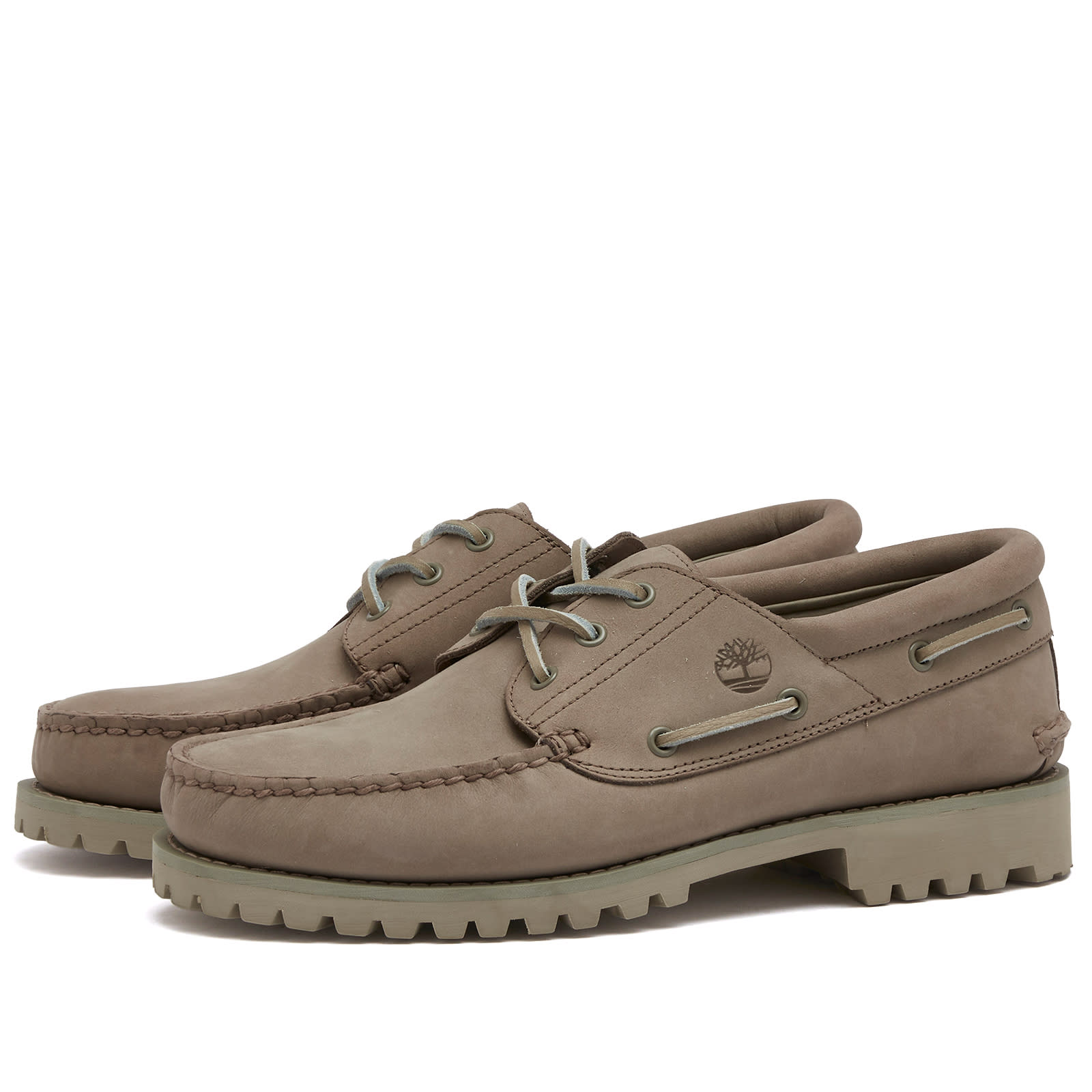 Timberland Authentic 3 Eye Classic Lug Shoe Light Taupe Nubuck | END.