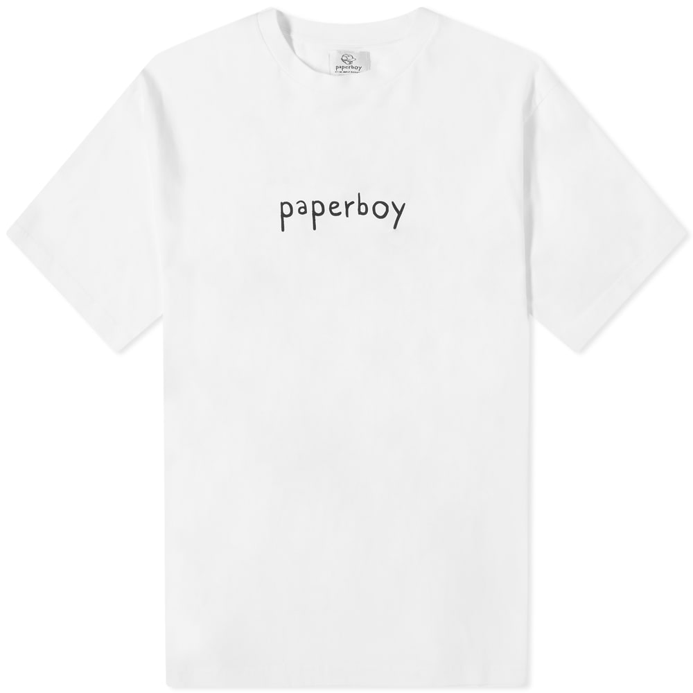 Paperboy Tri-Paperboy Printed T-Shirt White | END.