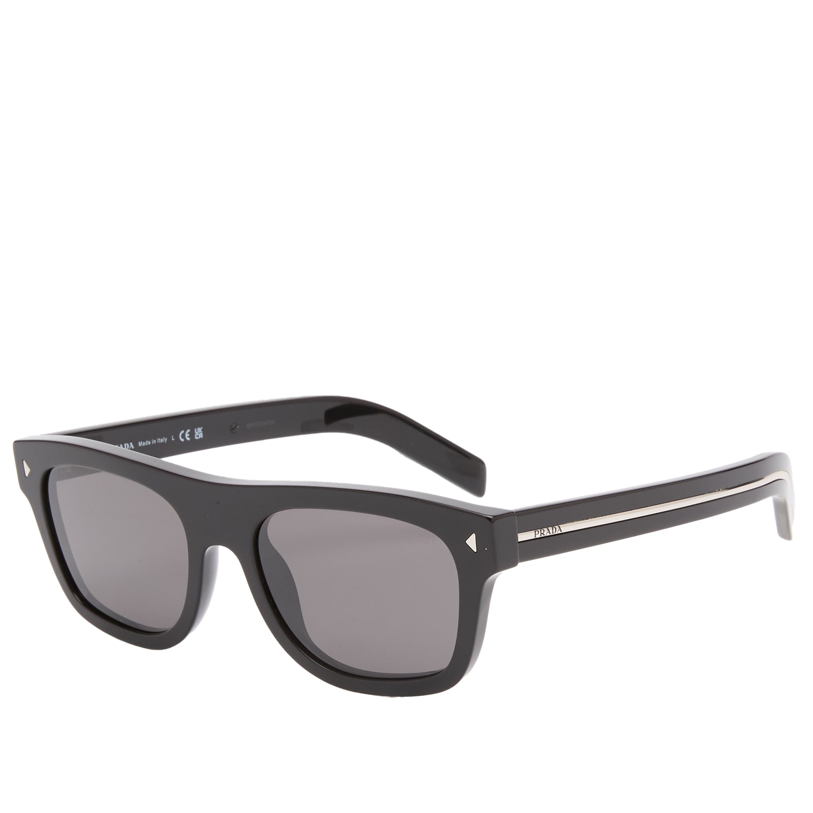 Prada Eyewear 0PR B12S Sunglasses Black & Dark Grey | END. (US)