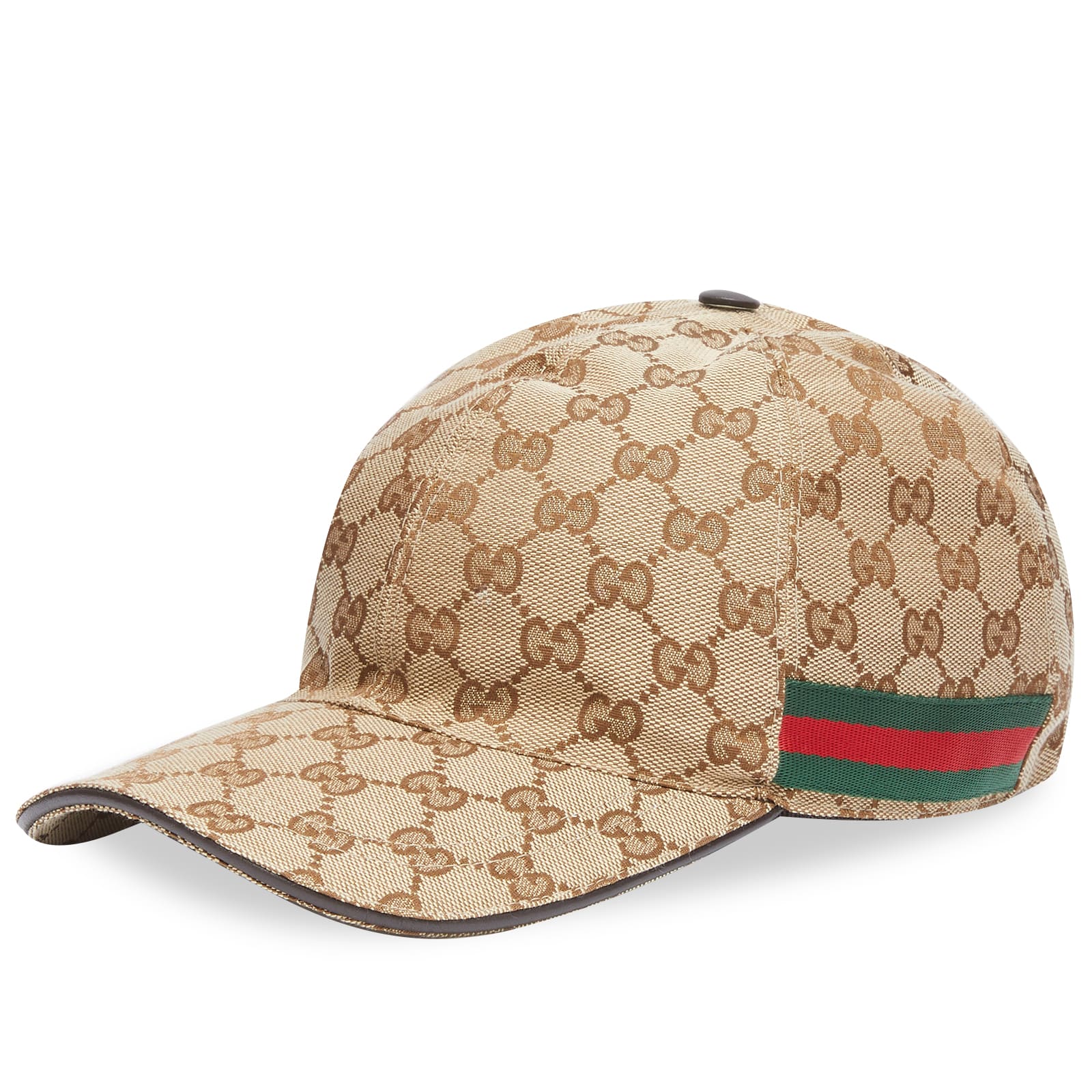 Gucci Patch Logo Jacquard Baseball Cap Beige | END. (NL)