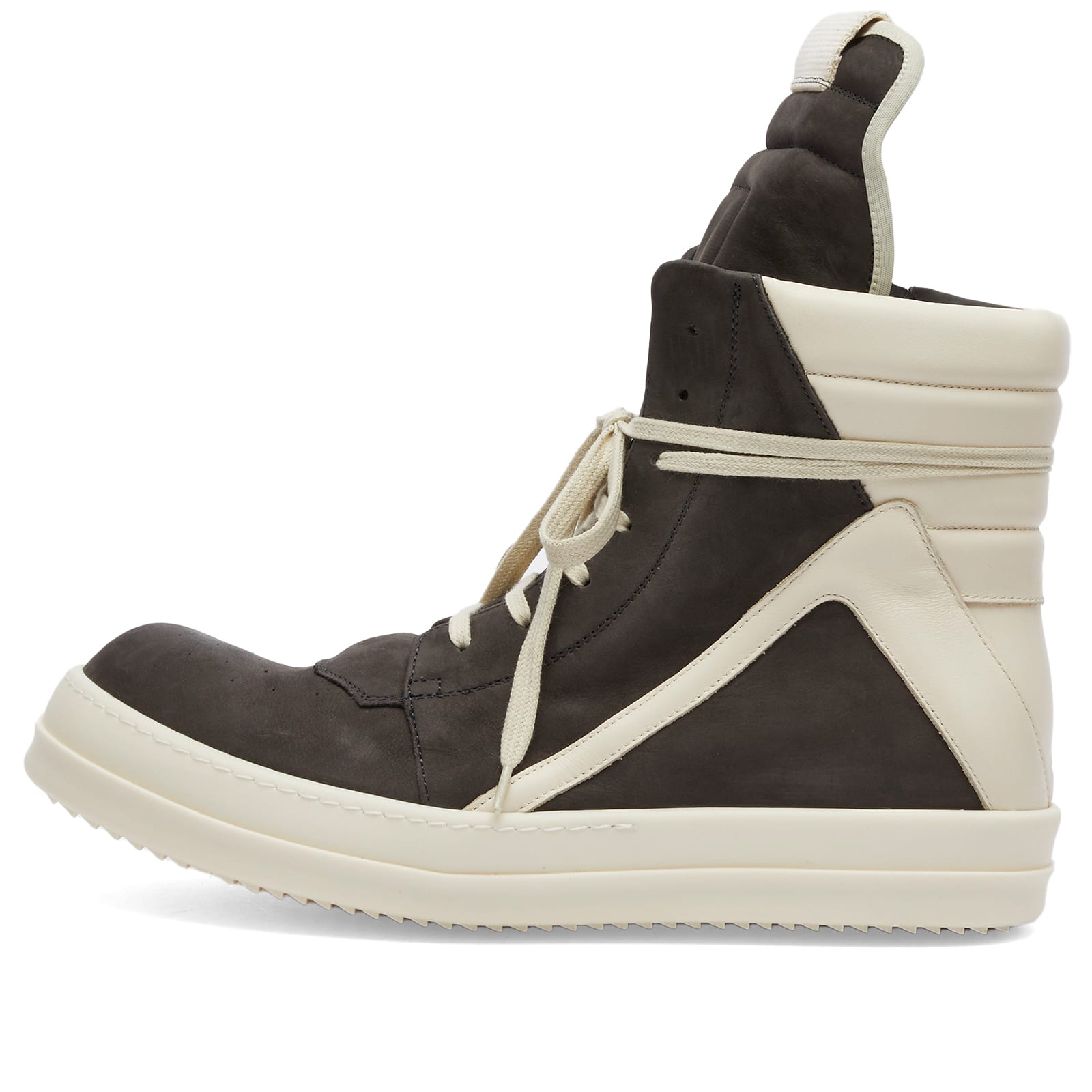 Rick Owens Nubuck Geobasket Sneakers