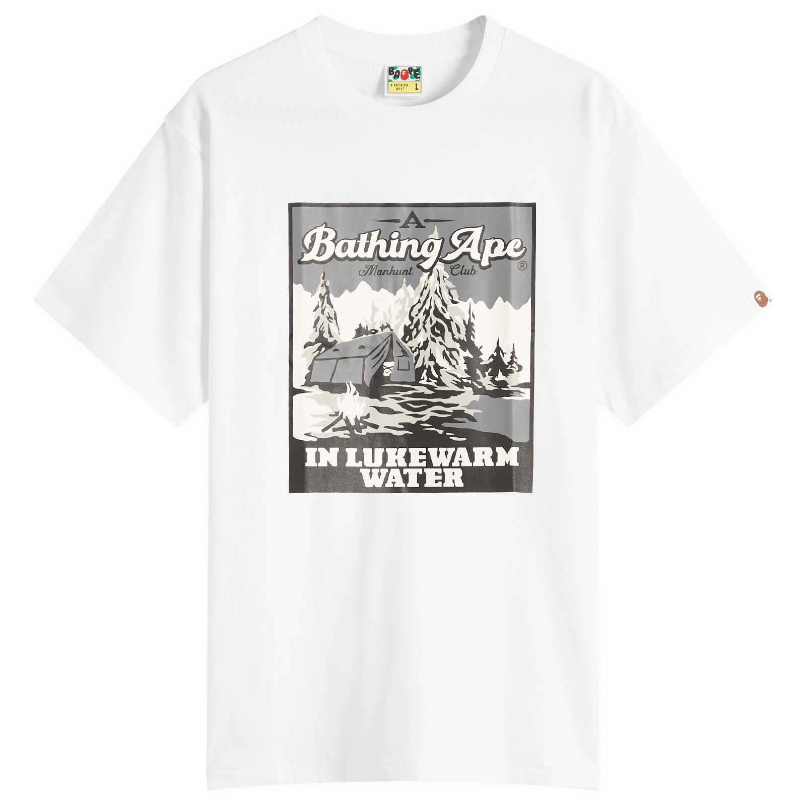 A Bathing Ape Base Camp T-Shirt White | END. (GB)