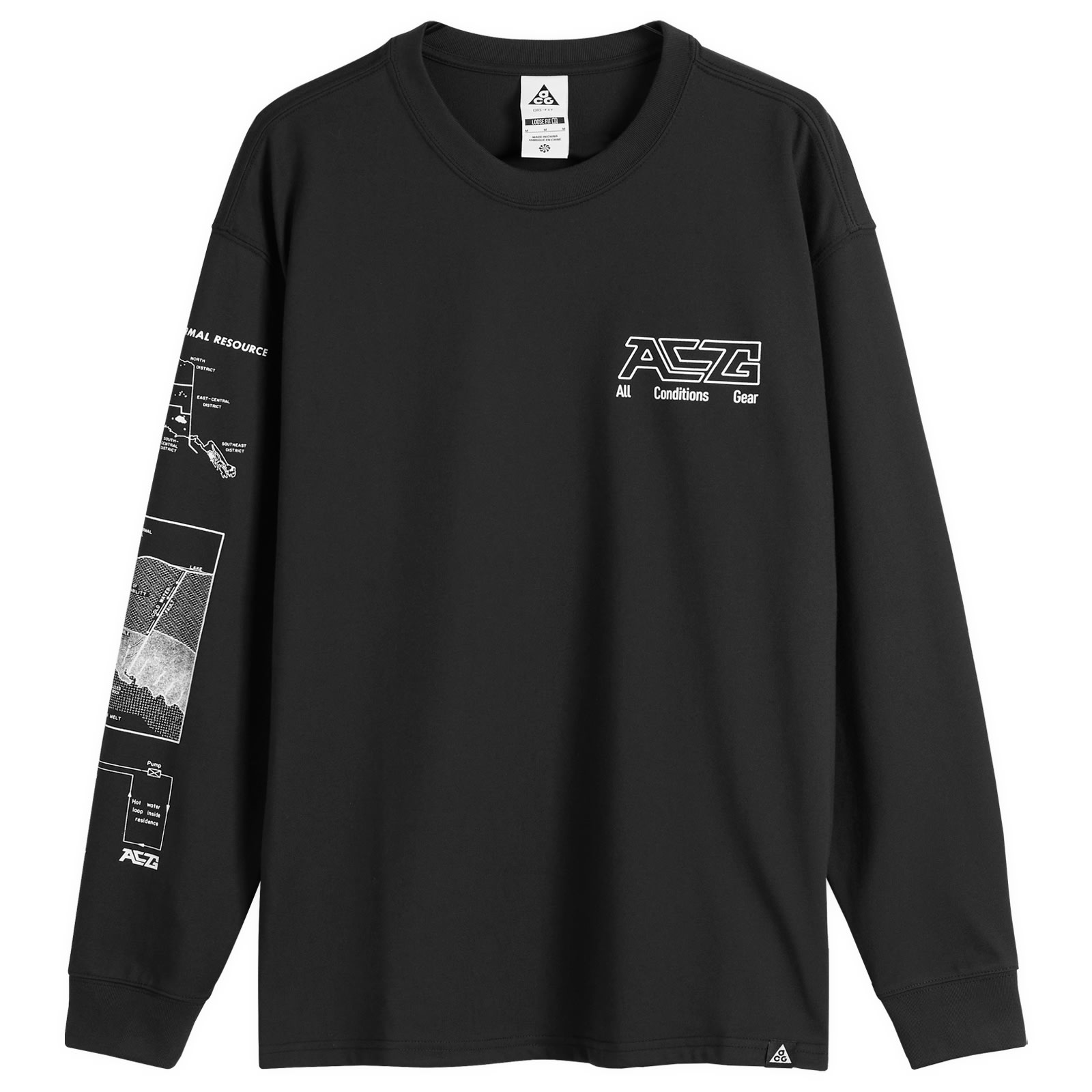 Nike Apparel ACG Geothermal Long Sleeve T-Shirt Black | END. (US)