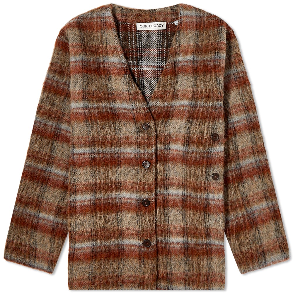 Our Legacy Oversized Check Cardigan Brown | END. (US)
