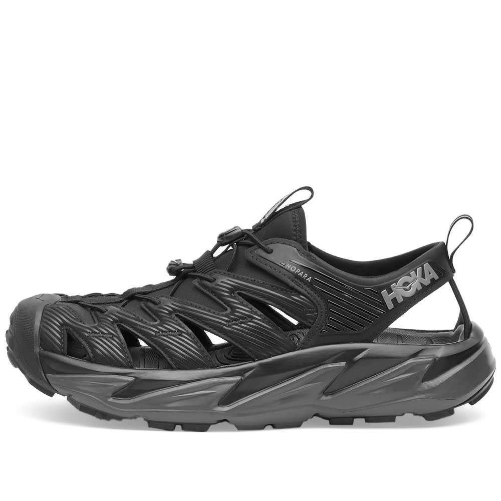 HOKA ONE ONE Hopara Sandal Black Dark Shadow END US 