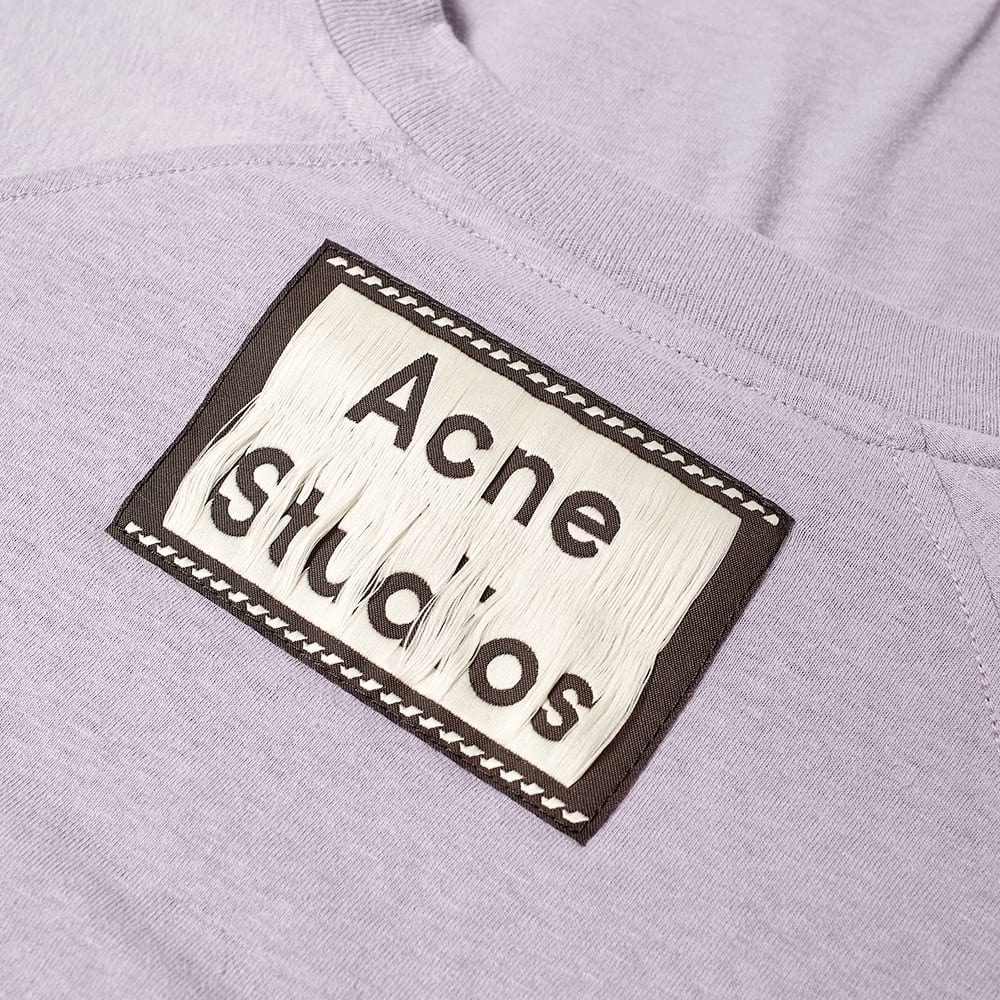 Acne Studios Long Sleeve Reverse Label Tee Lilac Purple | END.