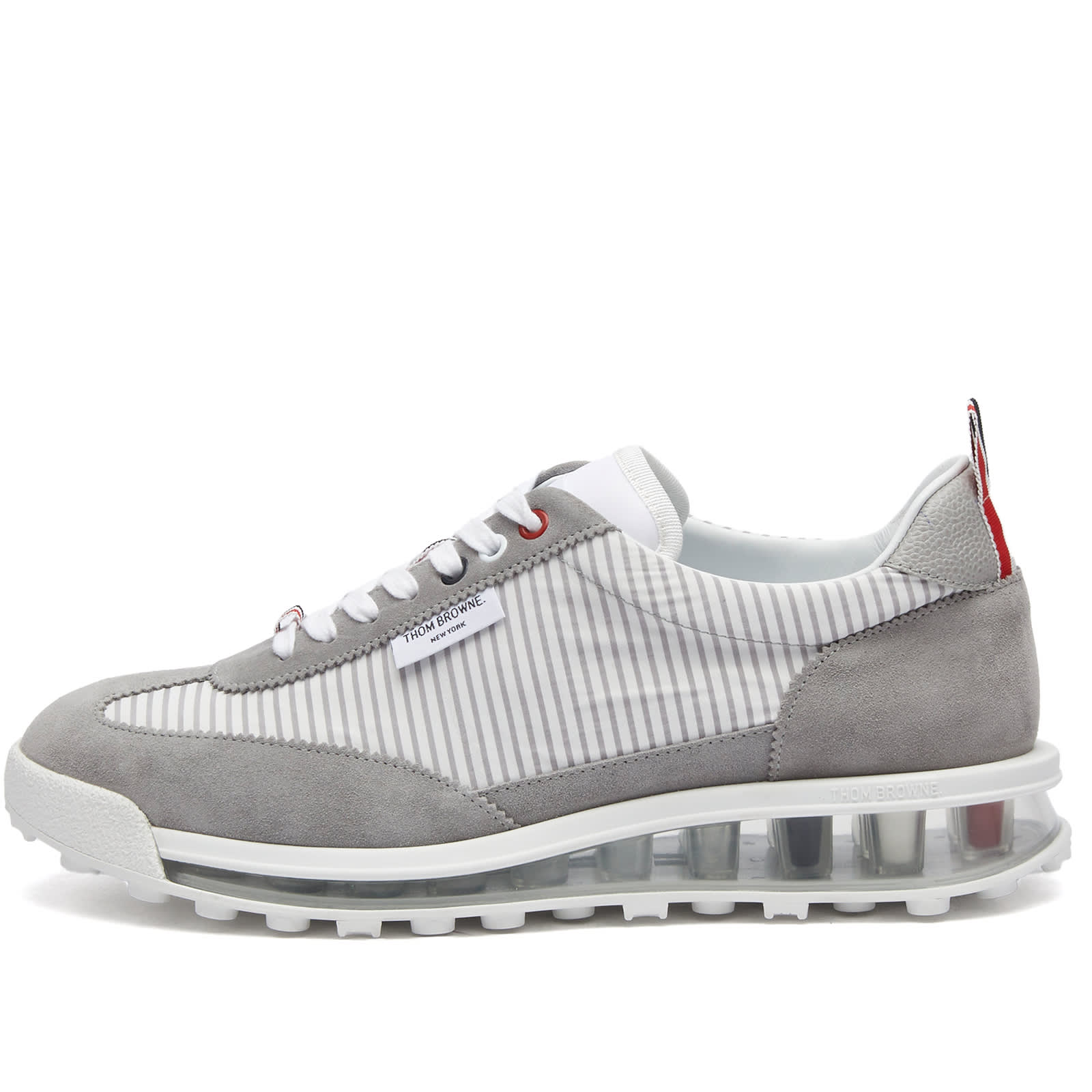 Thom Browne Seersucker Tech Sneaker Medium Grey | END. (US)