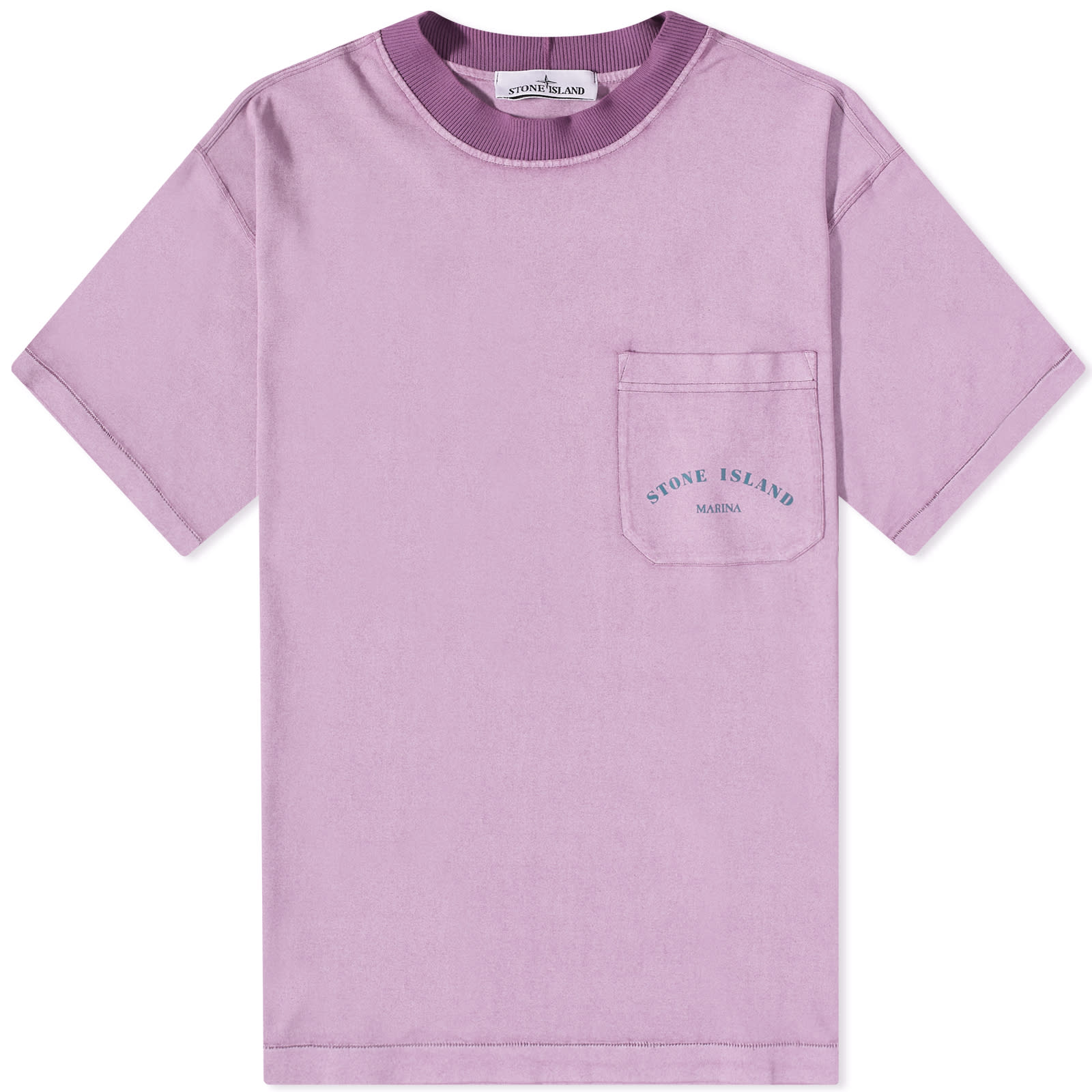 Stone Island Marina Chalk Plating T-Shirt Magenta | END. (GB)