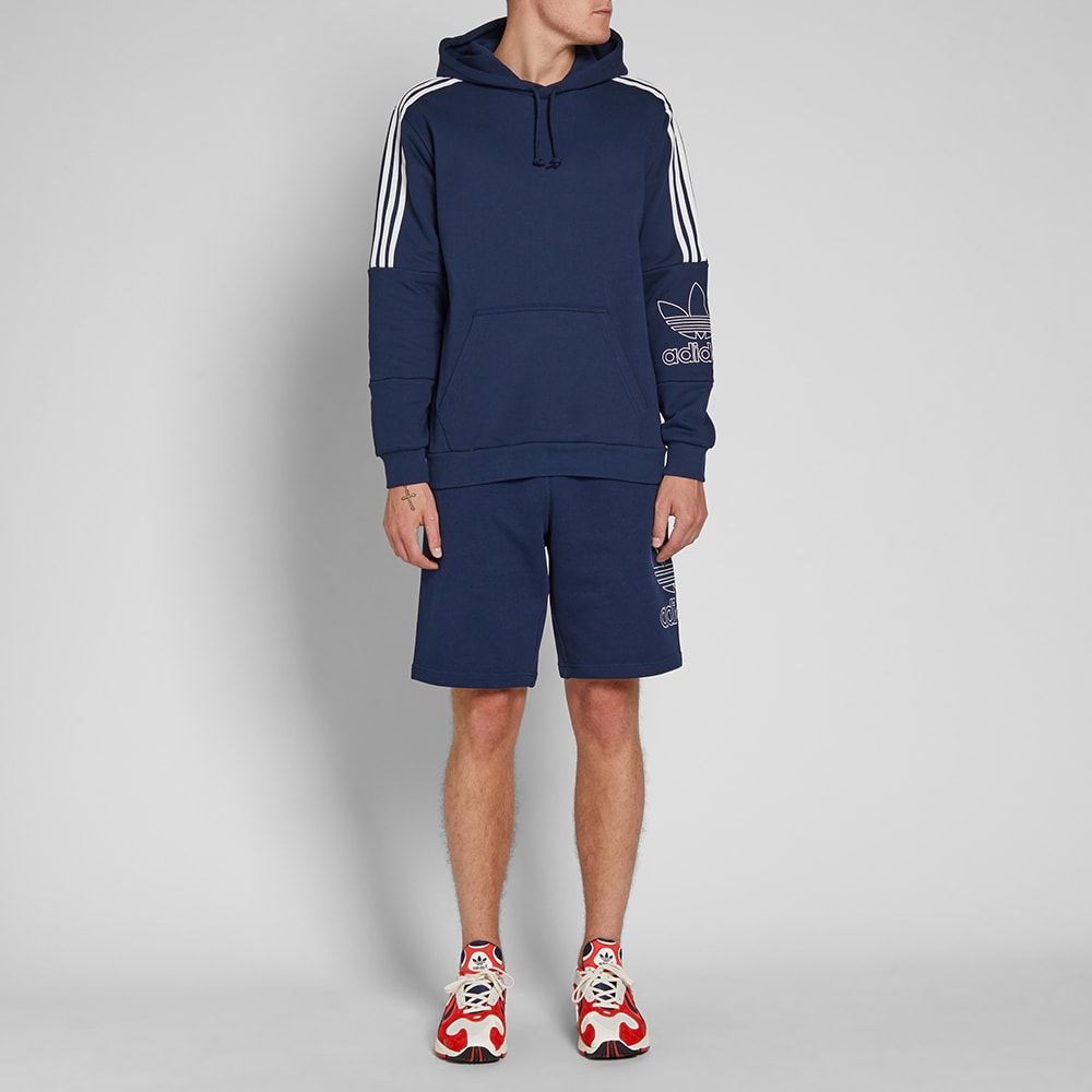 Adidas Outline Hoody Collegiate Navy | END.