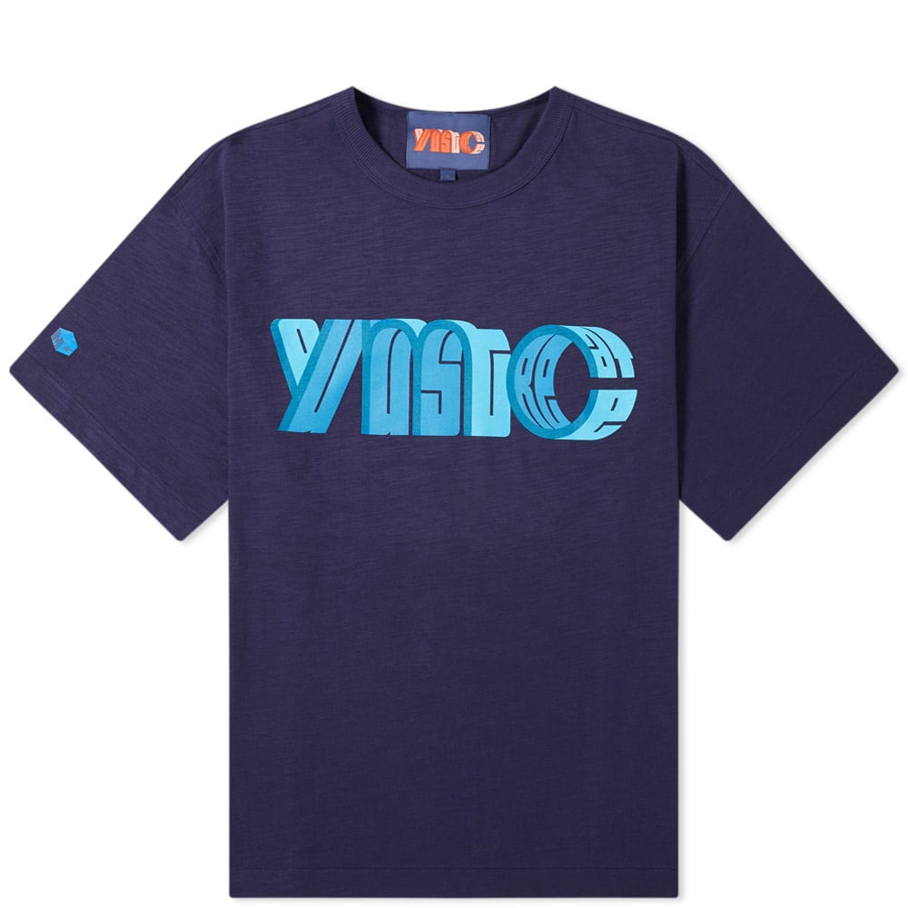YMC x Pref Logo T-Shirt Navy | END.