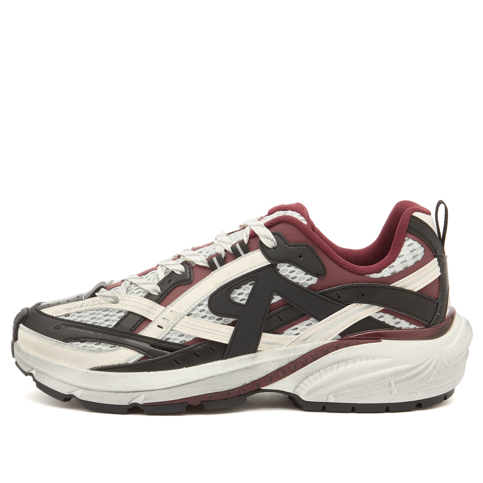 Represent Men's Storm Distressed Runner Maroon - Curated Menswear