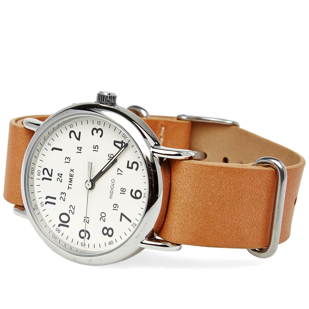 Timex Weekender 40 Slip Thru Watch Tan Leather | END. (US)