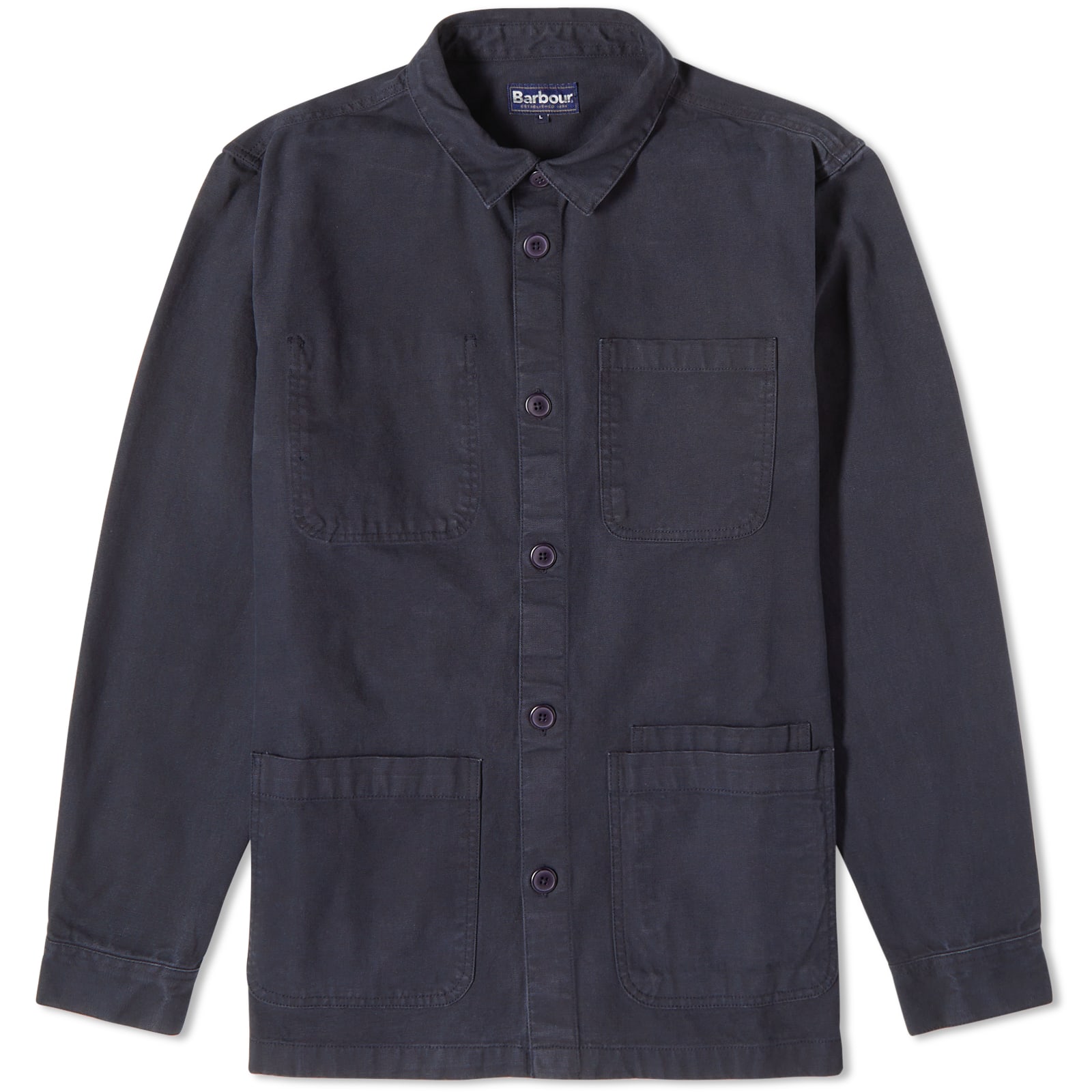 Barbour Chesterwood Overshirt Indigo | END. (US)