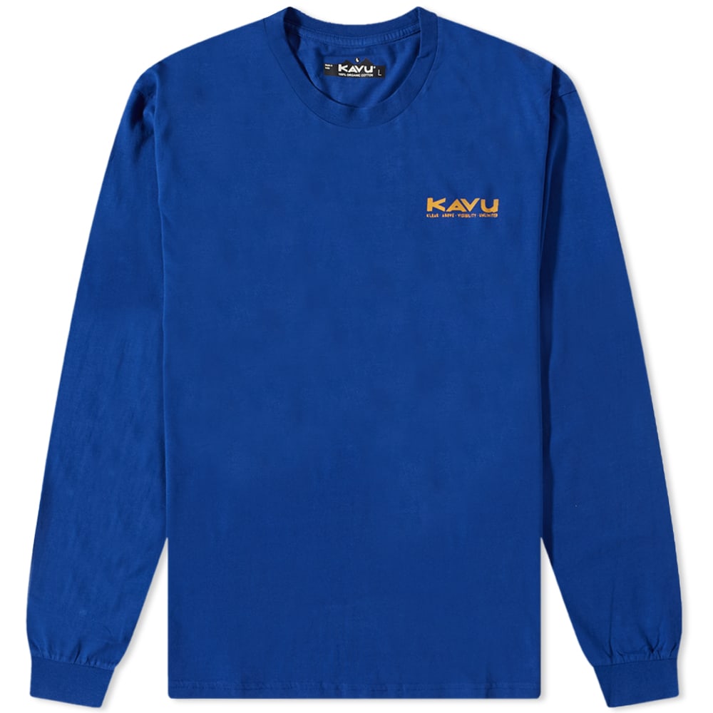 KAVU Long Sleeve Get Burley Early Tee Lake Blue | END.