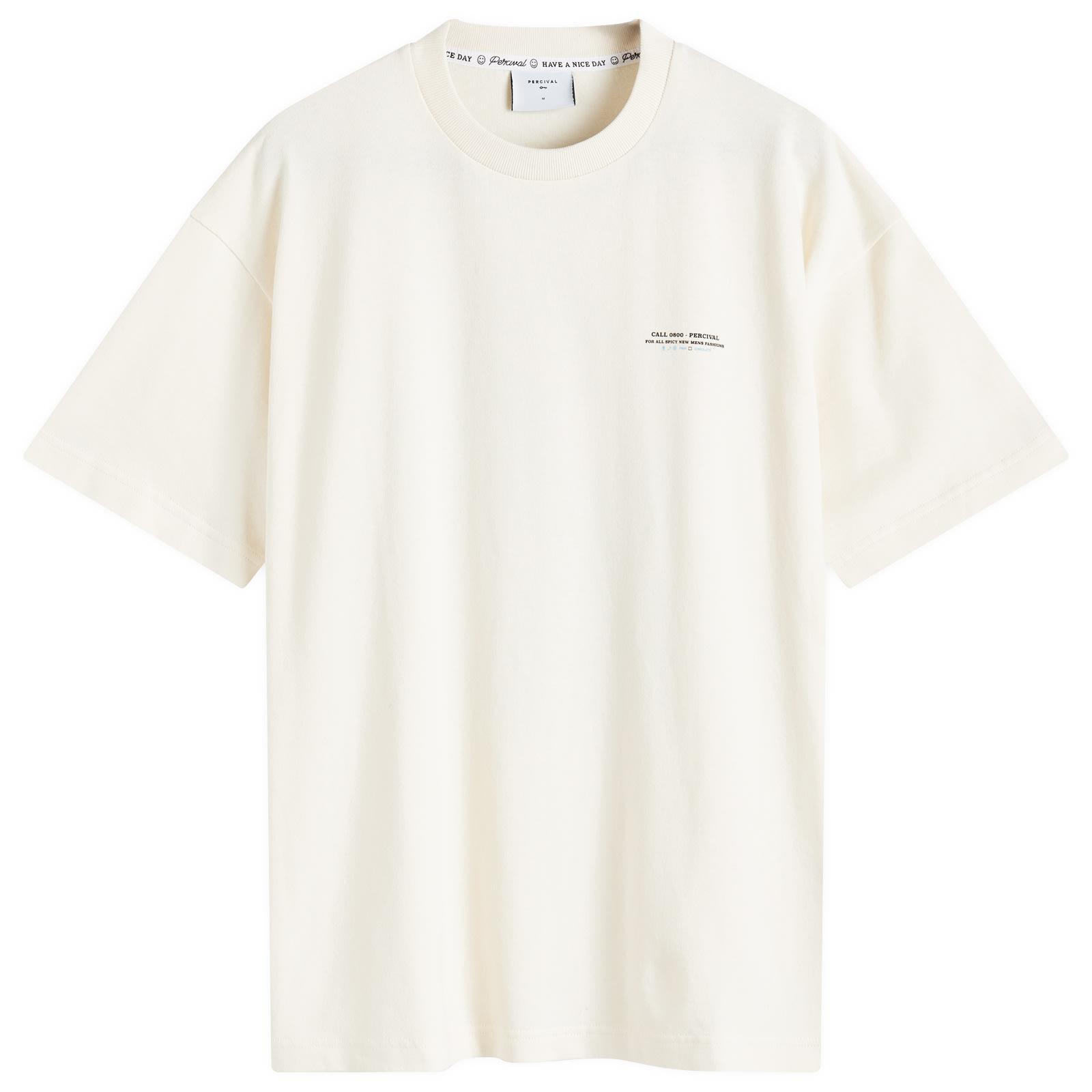 Percival Call 0800 Long Sleeve T-Shirt Ecru | END. (JP)