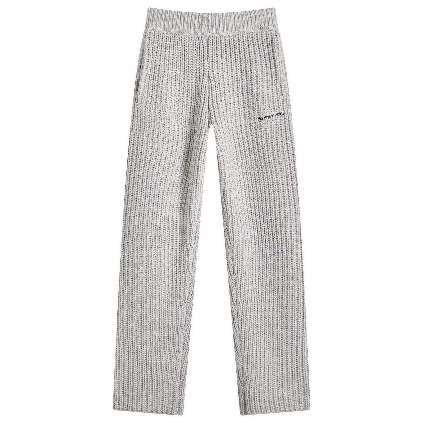 MKI Chunky Rib Knit Wide Leg Joggers Grey | END. (US)