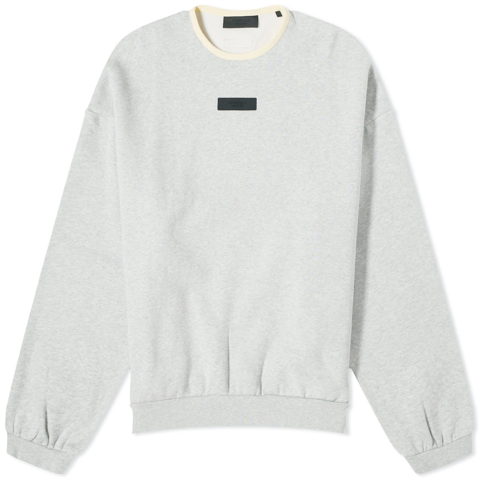 Fear of God ESSENTIALS Spring Tab Detail Sweatshirt Light Heather Grey ...