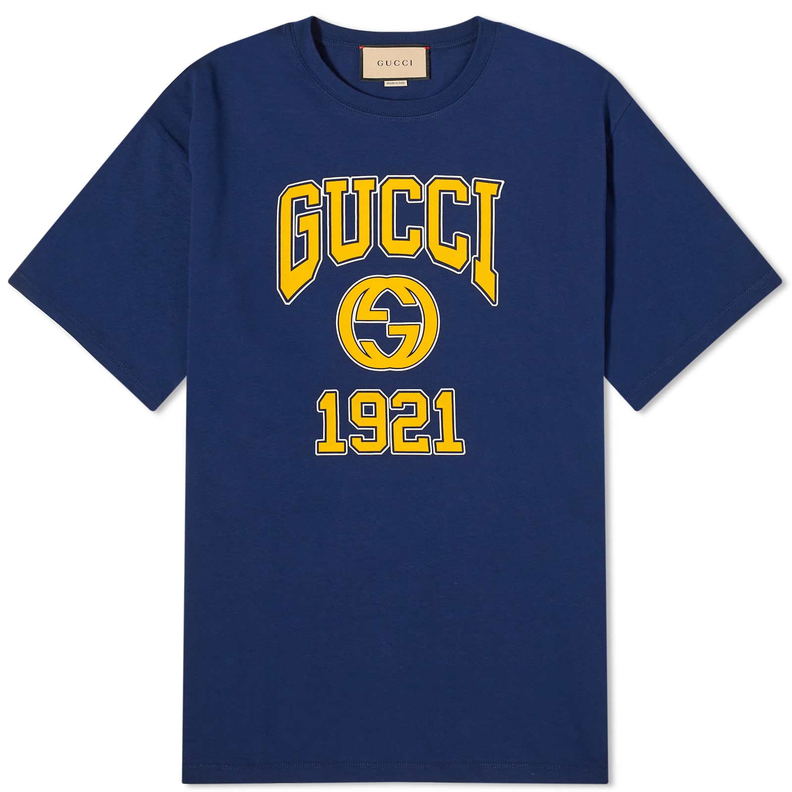 Gucci College Logo T-Shirt Navy | END. (US)