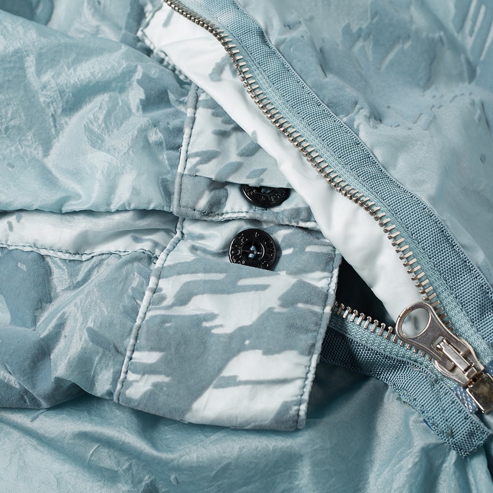 Stone Island Shadow Project Lucid Flock Garment Dyed Shirt Jacket Pearl ...