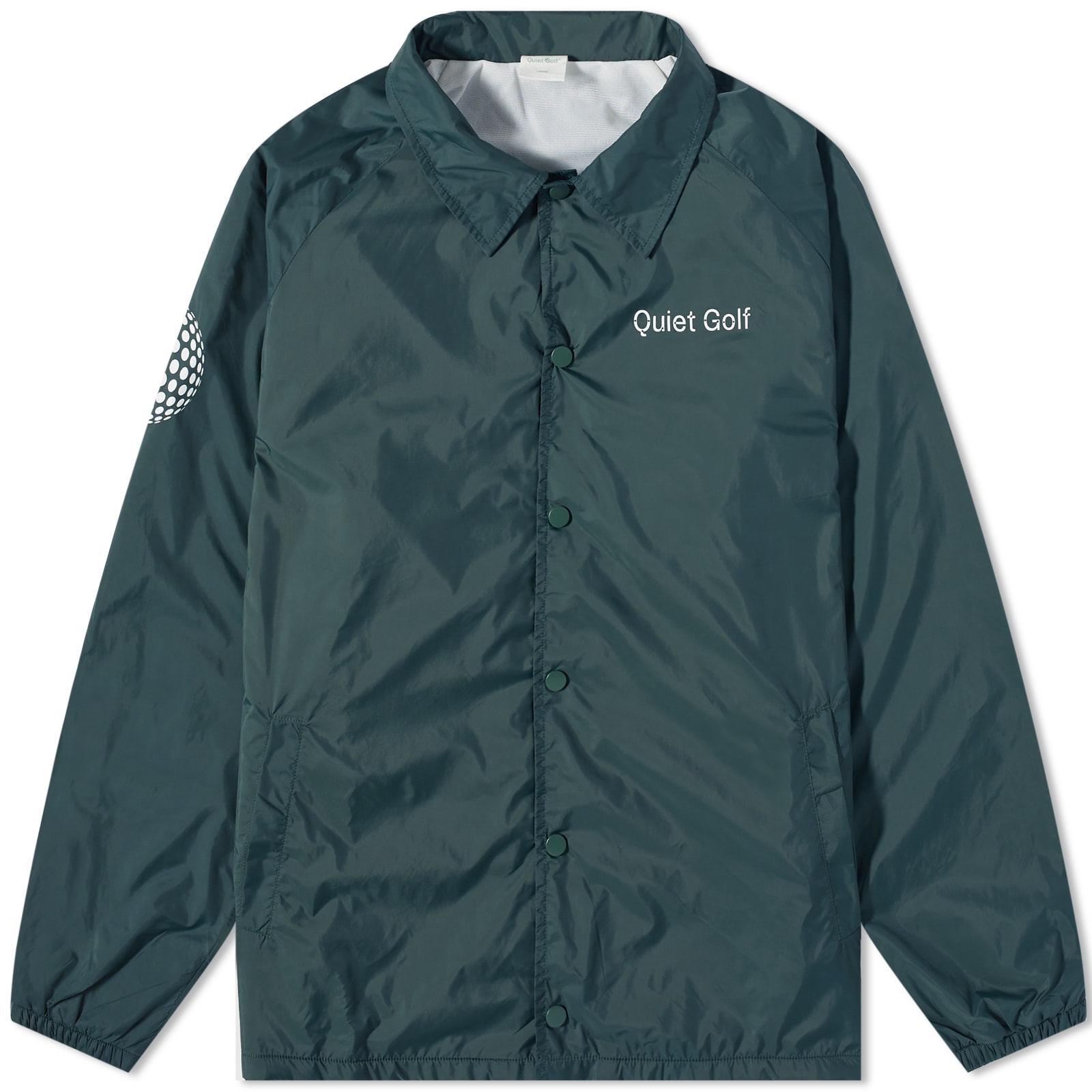 Quiet Golf Typeface Coach Jacket Forest | END. (KR)