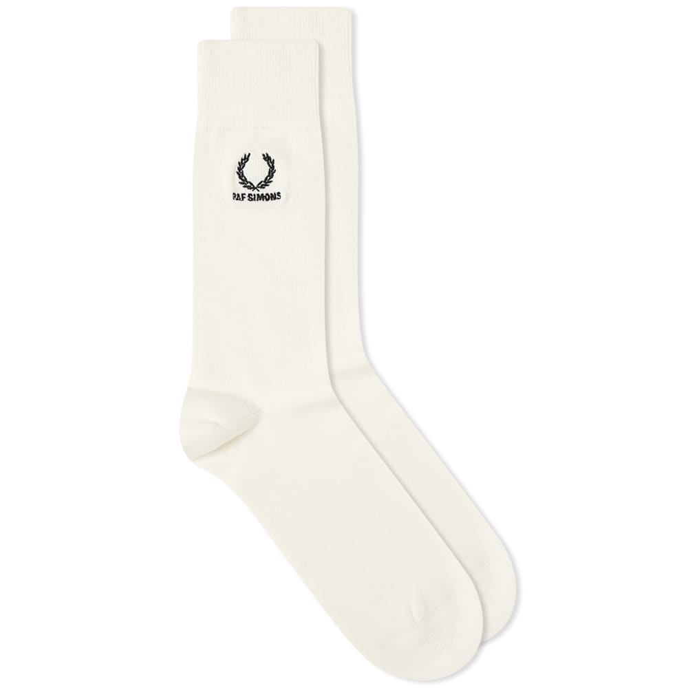 Fred Perry x Raf Simons Embroidered Sock Snow White | END. (AR)