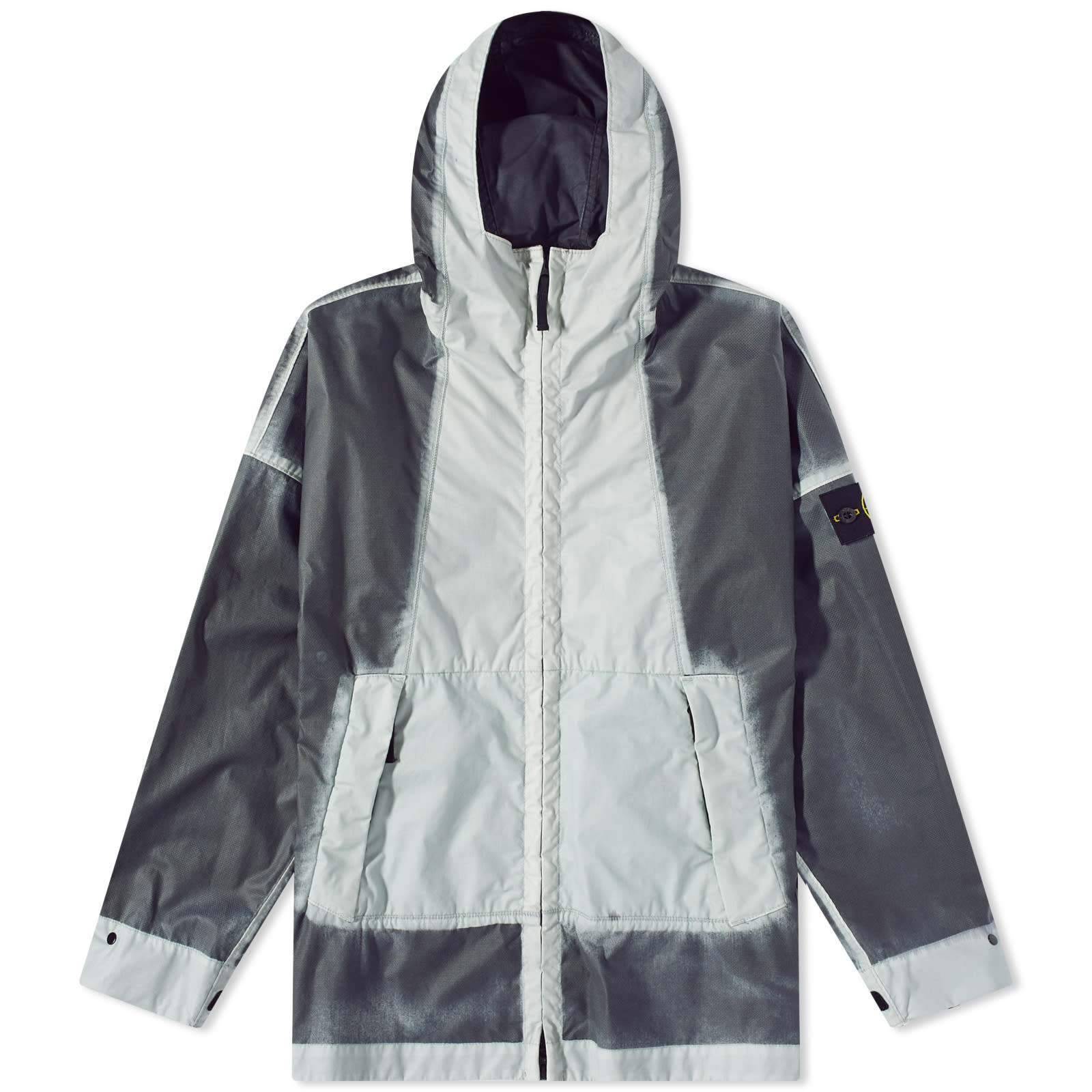Stone Island Hand-Sprayed Mussola Gommata-TC Jacket Cielo | END. (US)