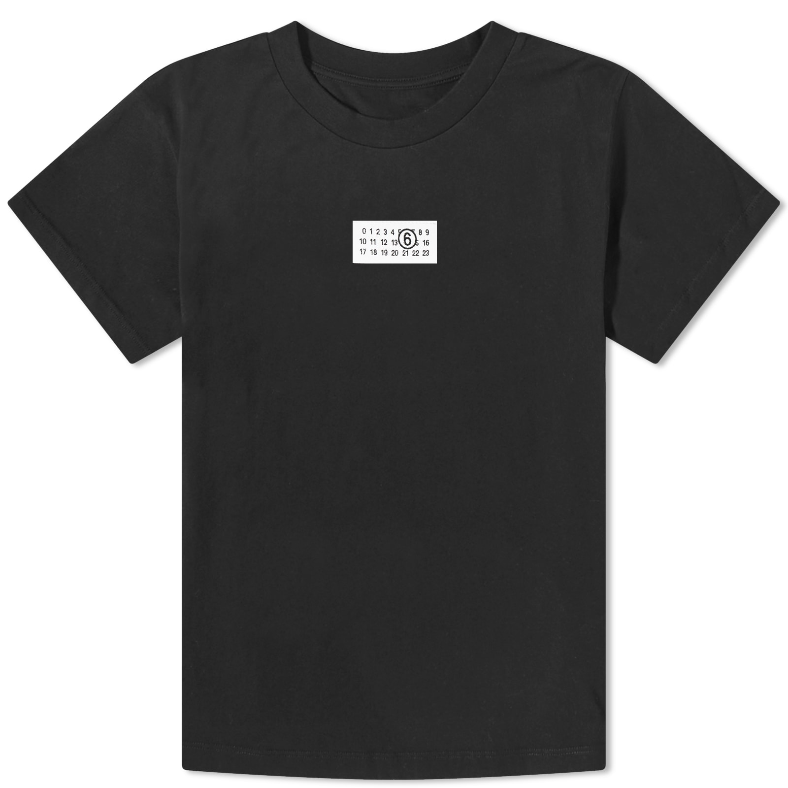MM6 Maison Margiela Logo T-Shirt Black | END. (US)