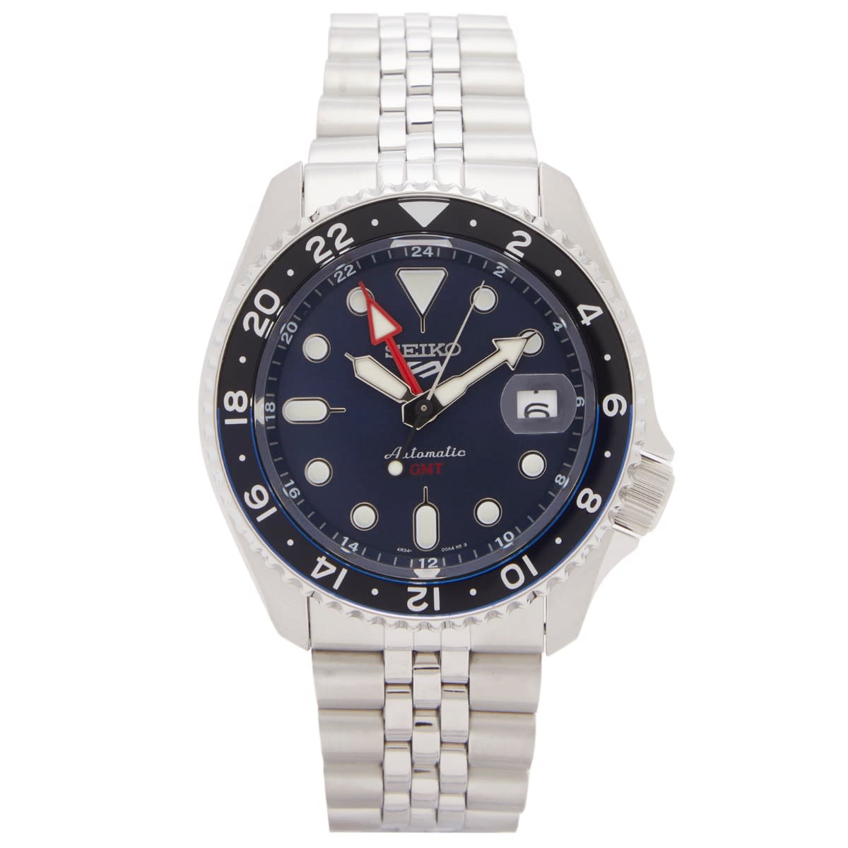 Seiko 5 Sports Blueberry GMT SKX Re-Interpretation Watch Blue & Silver ...