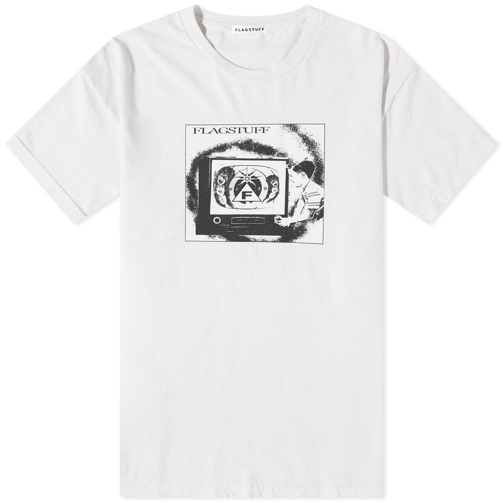 Flagstuff TV T-Shirt White | END. (US)