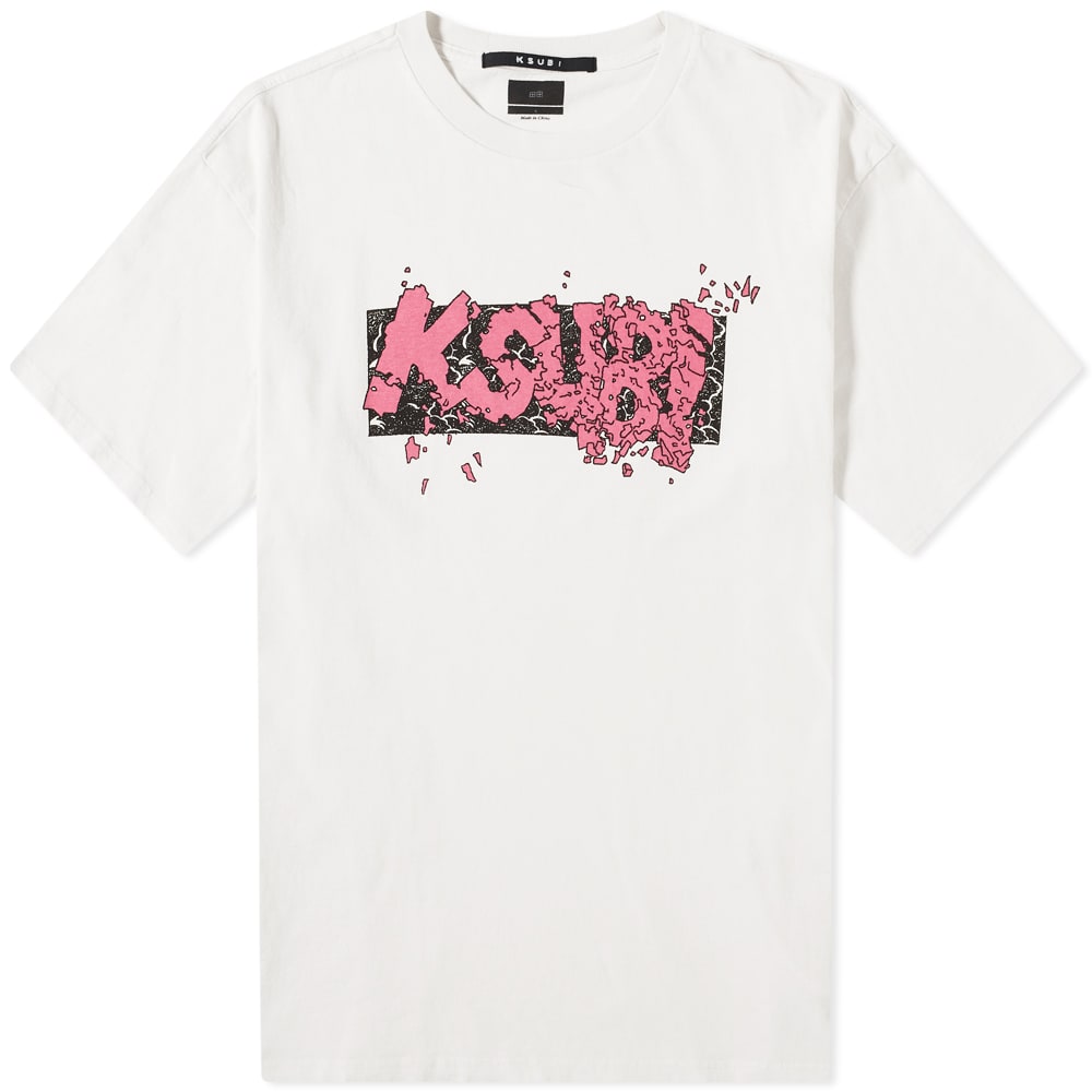 Ksubi Thrashed Logo Tee White | END. (GB)