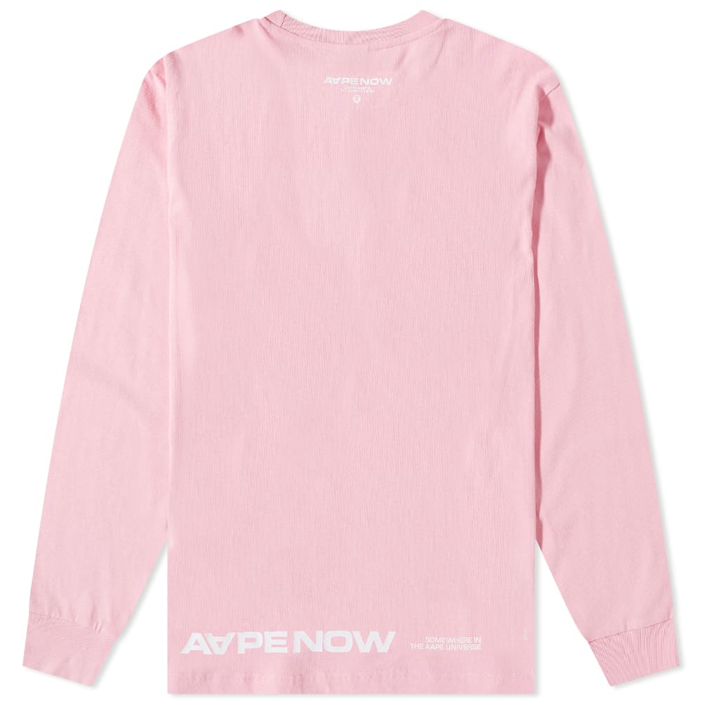 AAPE Long Sleeve AAPE Now Tee Pink | END. (JP)