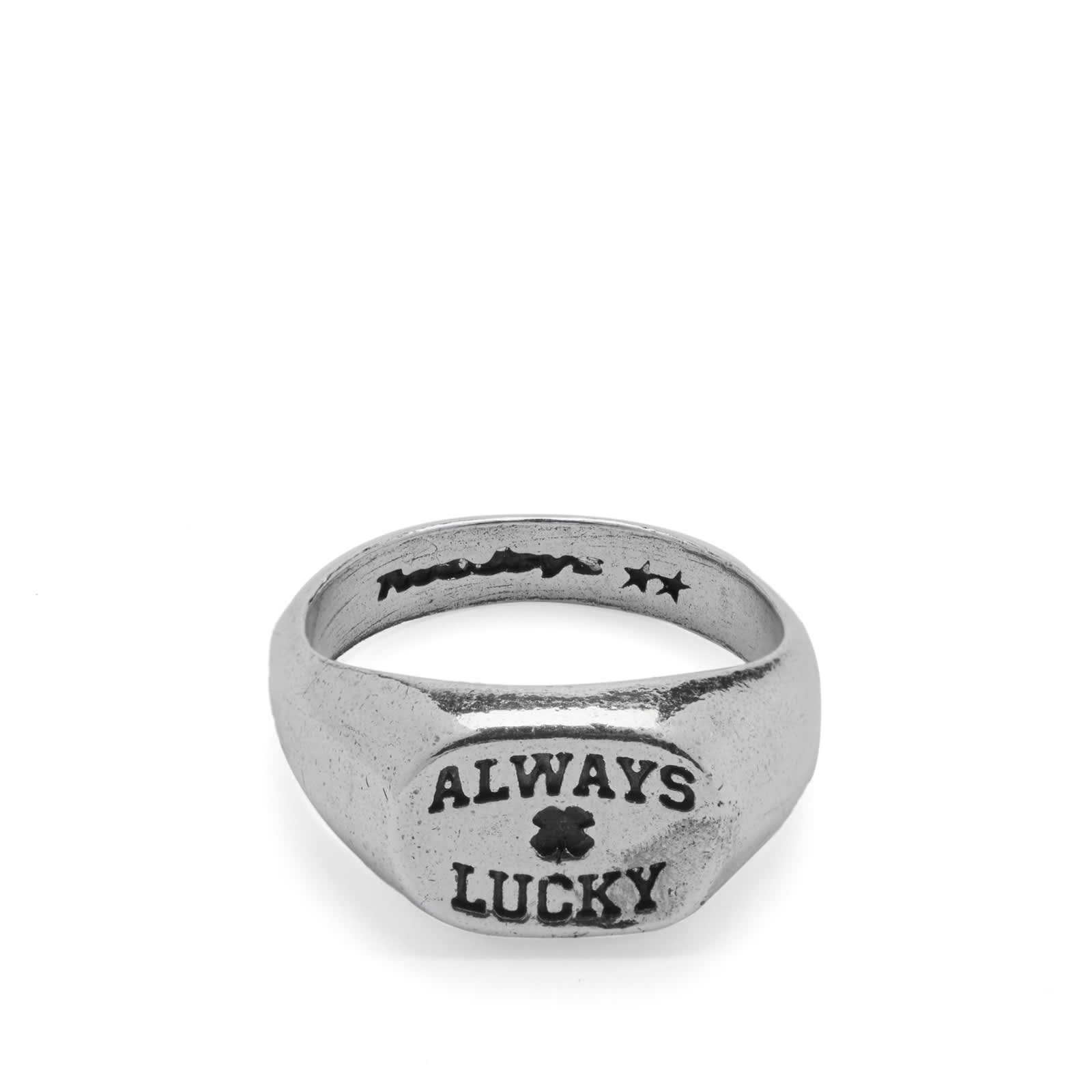 TwoJeys Always Lucky Signet Ring Silver | END. (JP)