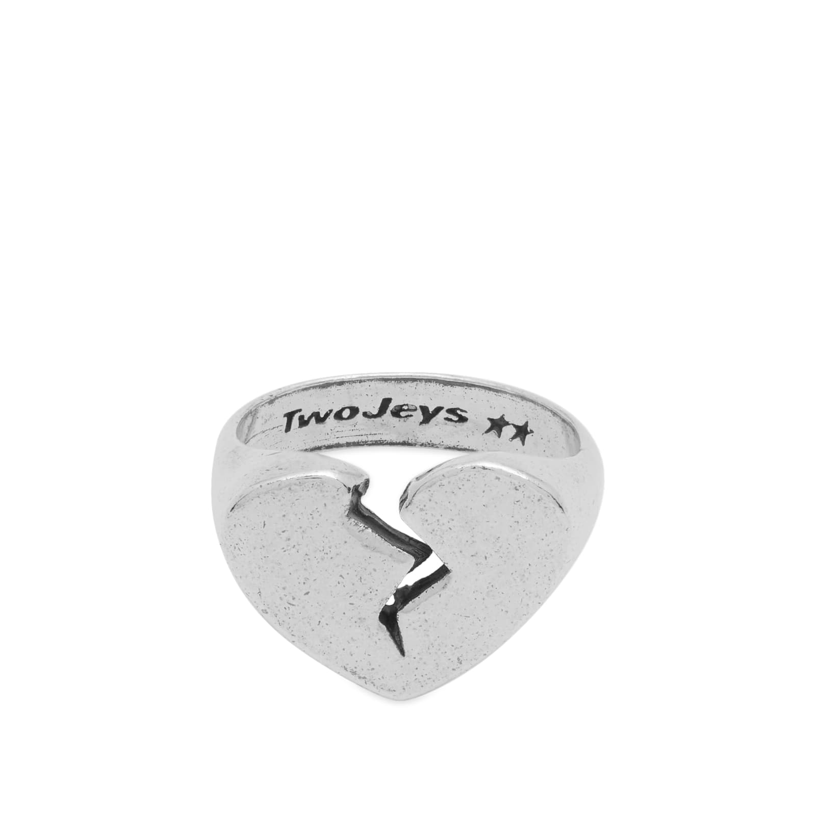 TwoJeys Broken Heart Ring Silver | END. (US)