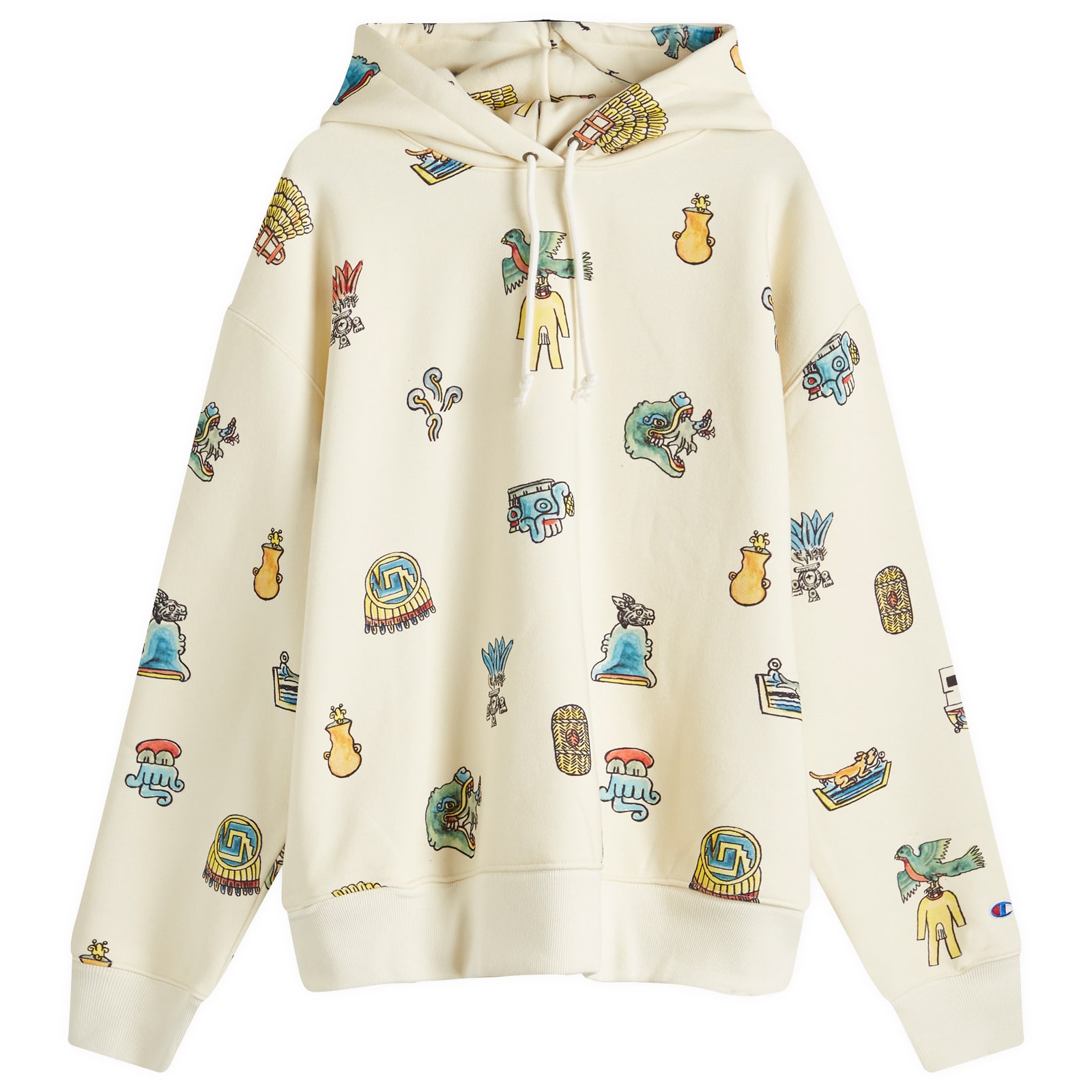 Champion x Angelo Baque Washed Hoodie Chalk White | END. (US)