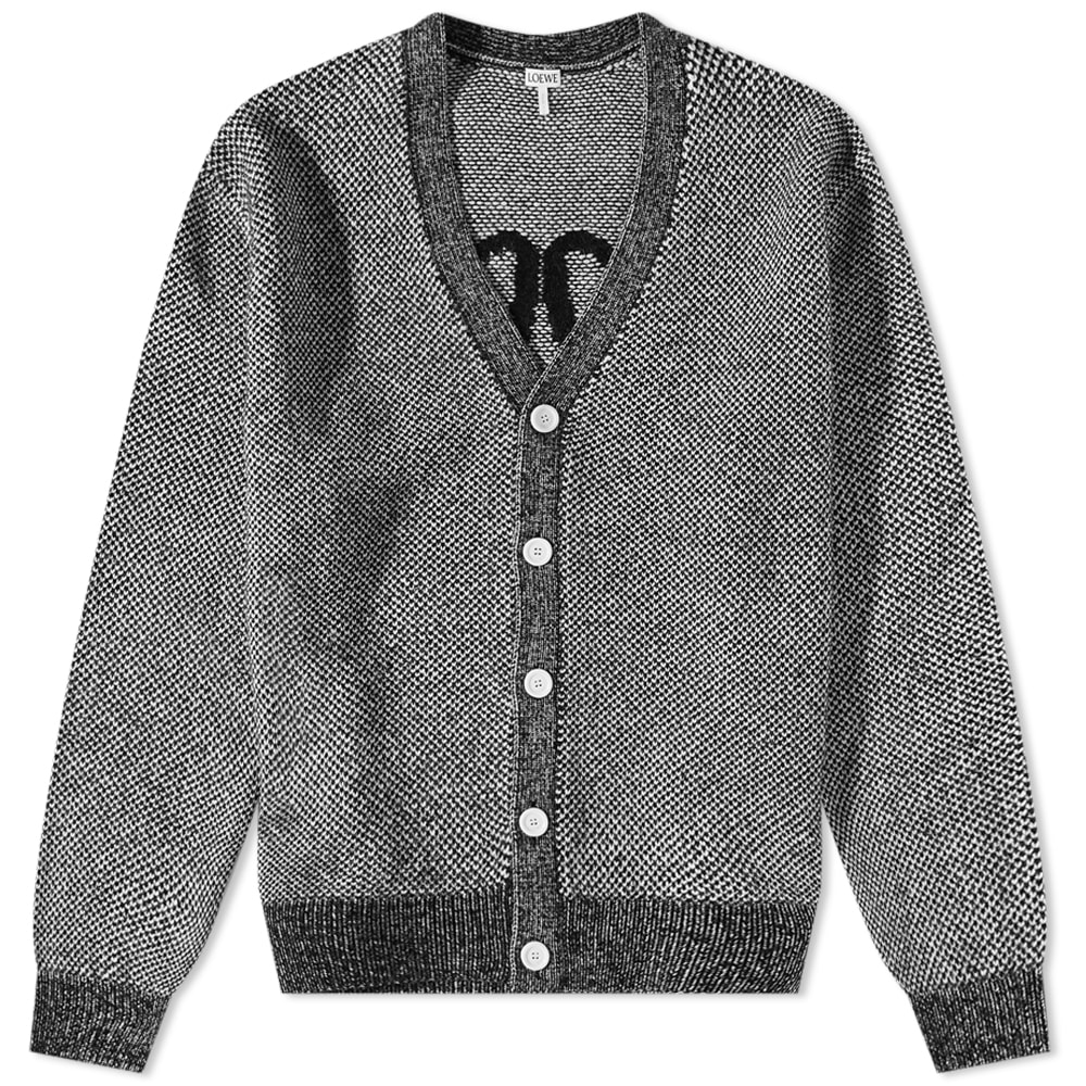 Loewe Anagram Mouline Cardigan Black & White | END. (US)