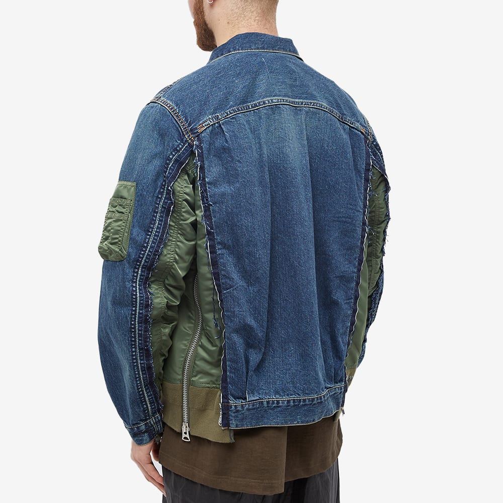 Sacai Denim x MA-1 Jacket Blue | END. (SG)