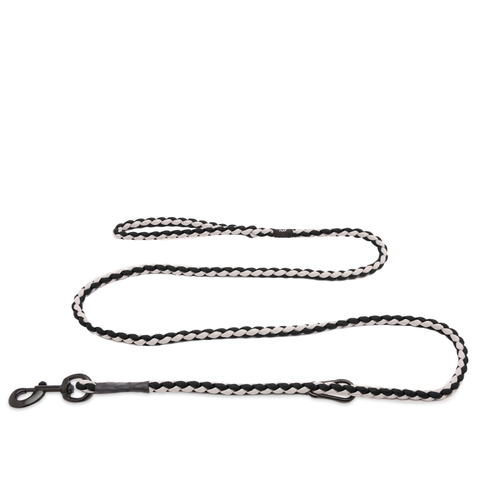 HAY Braided Dog Leash Black & White | END. (GB)