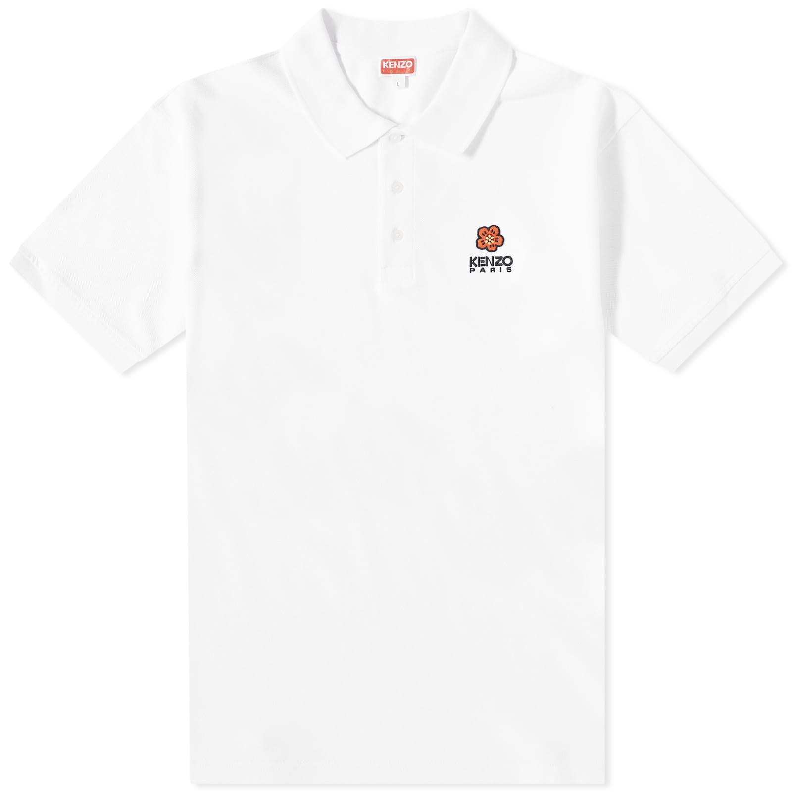 Kenzo PARIS Boke Flower Crest Classic Polo White | END. (UK)